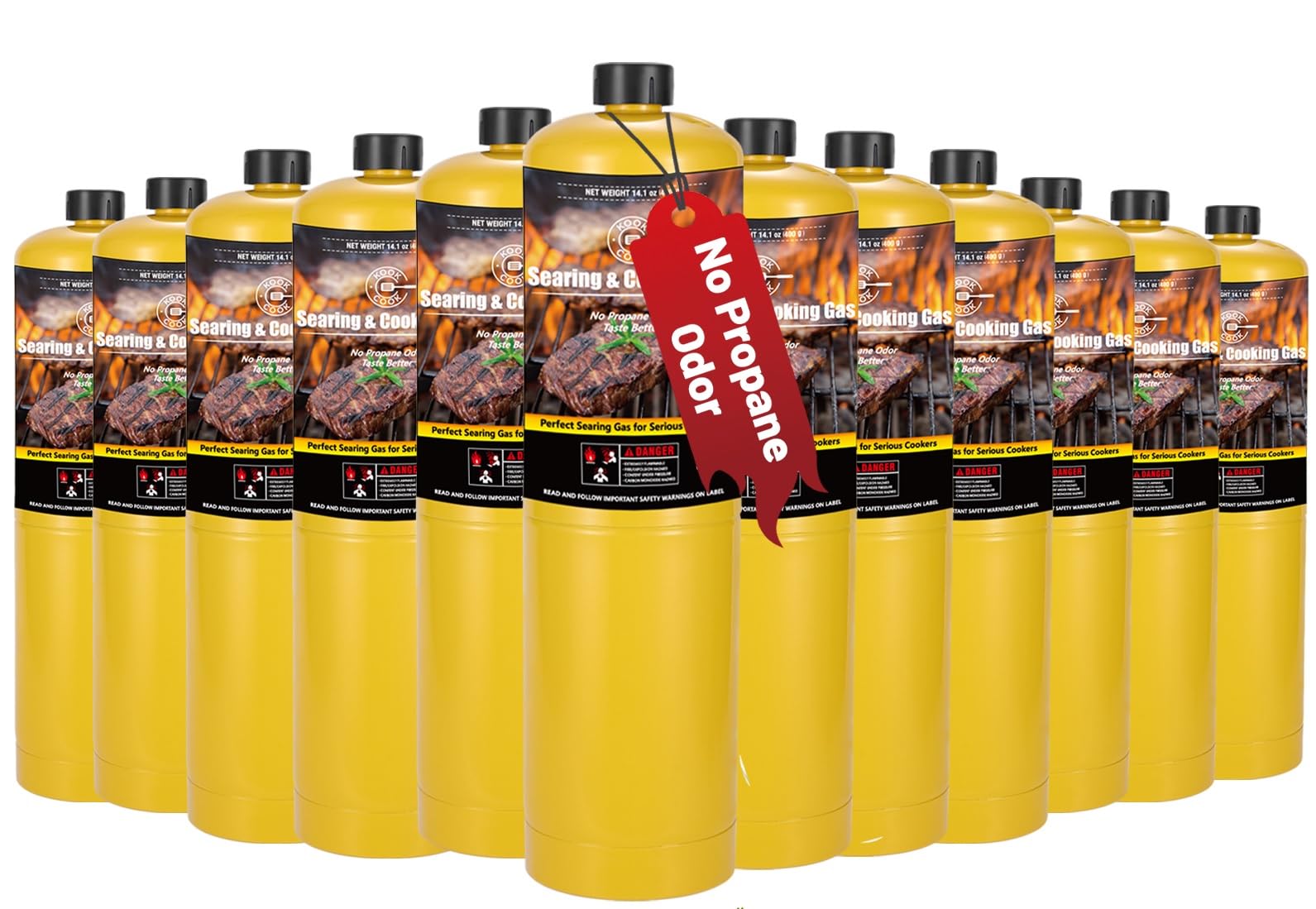 KookCook 14.1oz MAPP Gas,99.99% High Purity Propylene Equal to MAP PRO ...