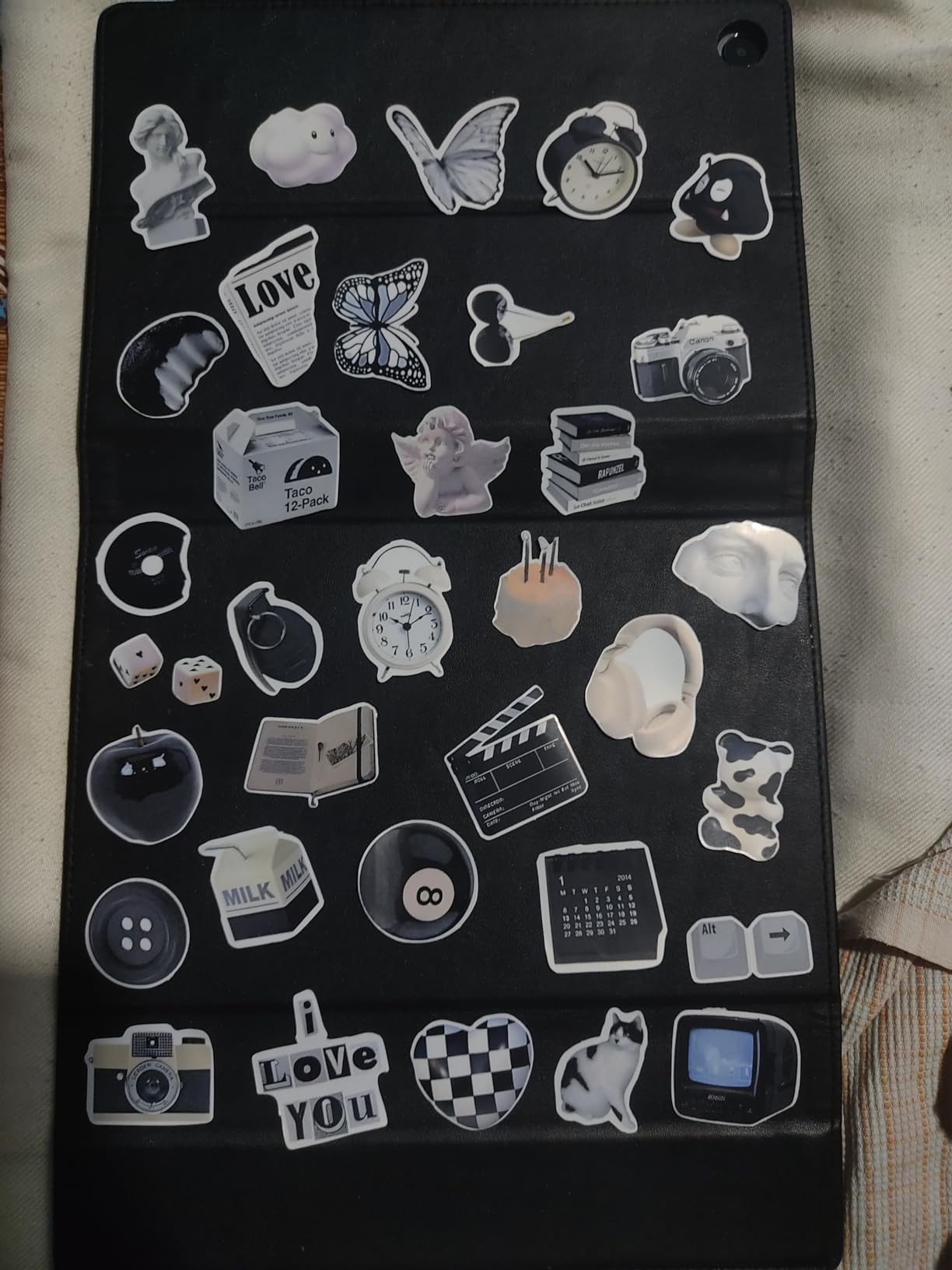 Titu Ki Baatein 50 Pcs Vintage Black and White Stickers, Retro Black ...