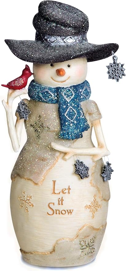 Amazon.com: Pavilion Gift Company 81126 Let It Snow Snowman Figurine, 6 ...