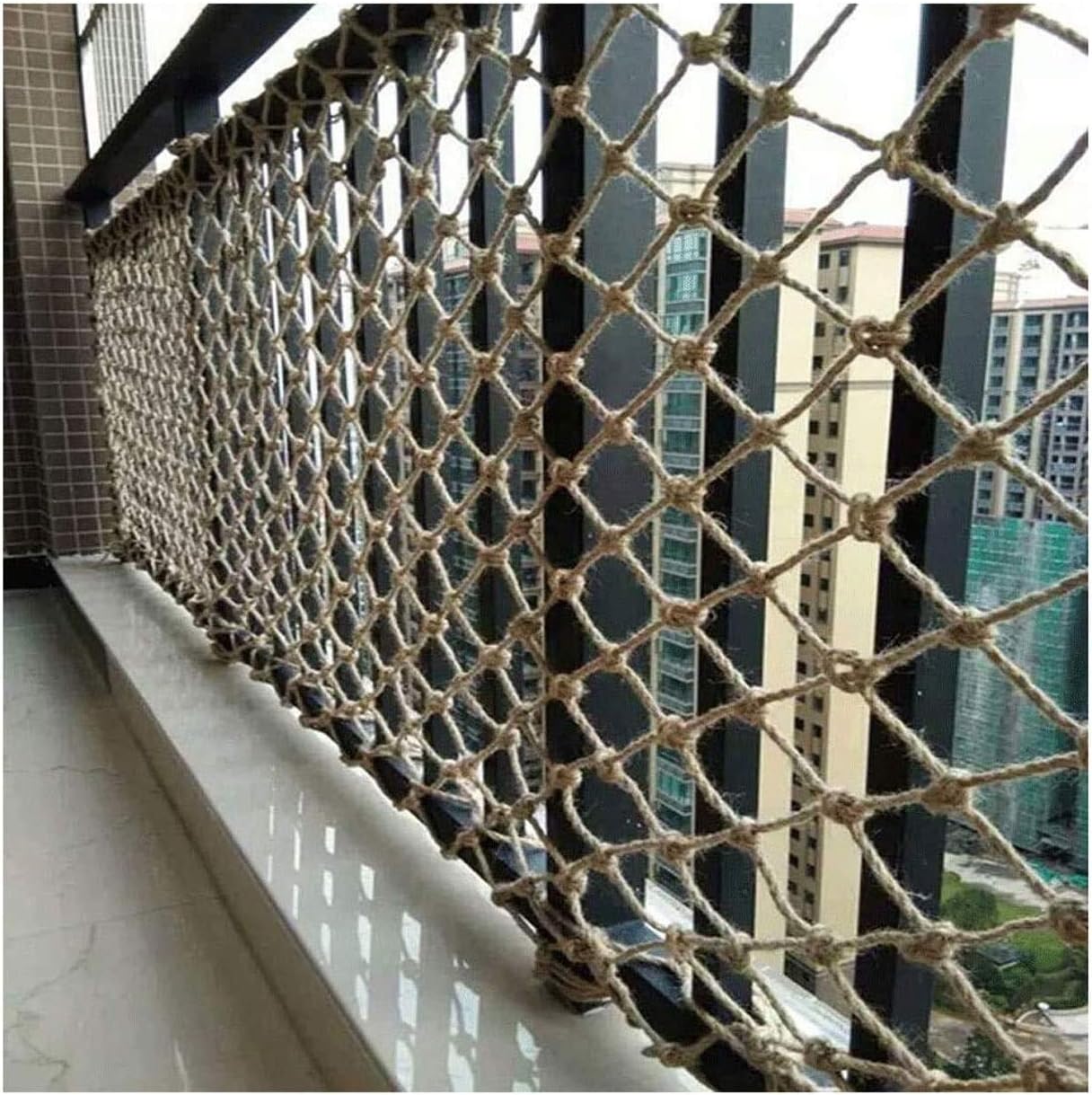 Amazon.co.jp: 安全ロープネット、 Rope Netting Heavy Duty Cargo Net Climbing Rope ...