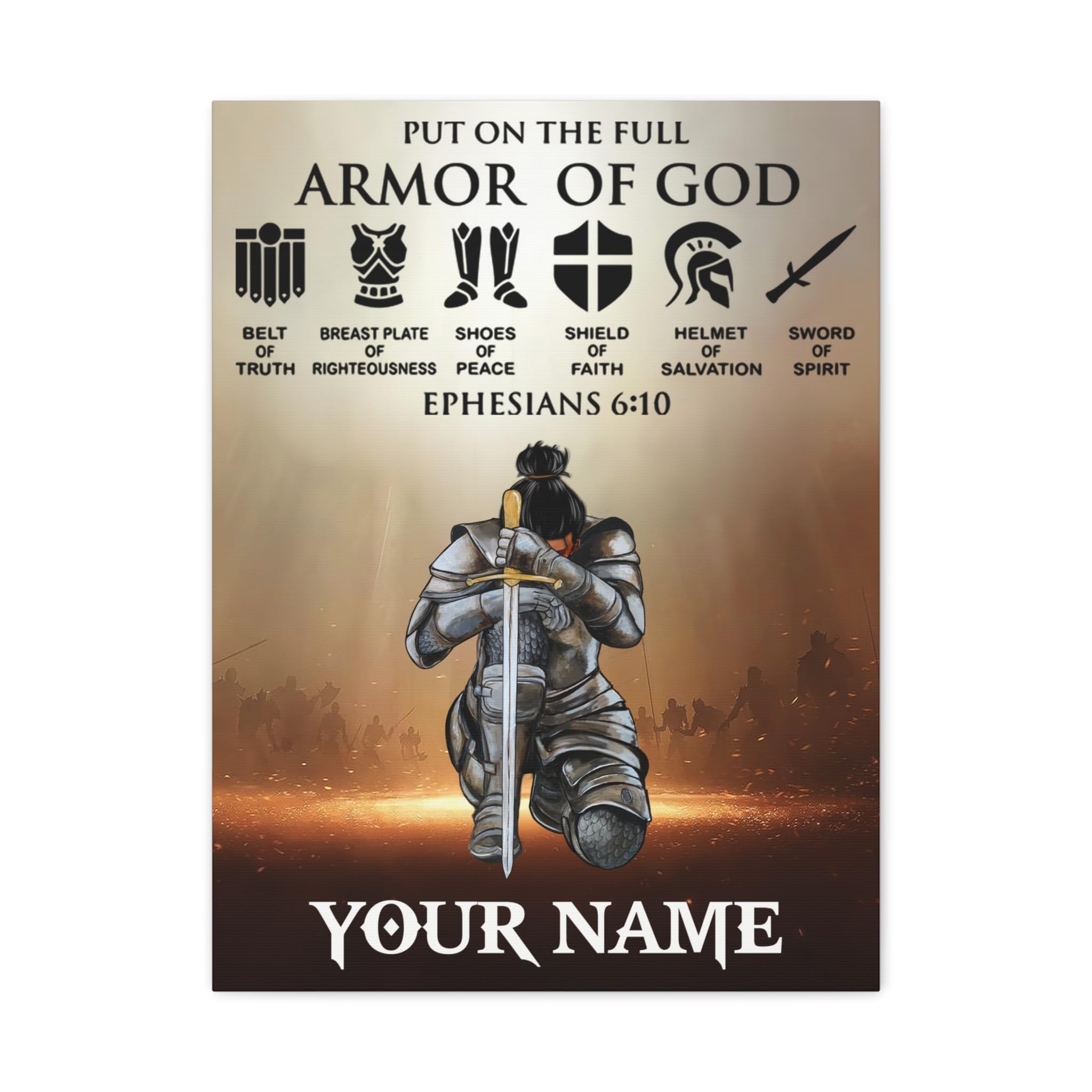 Personalized Bible Covers Personalized Warrior Of God Put On The Full ...