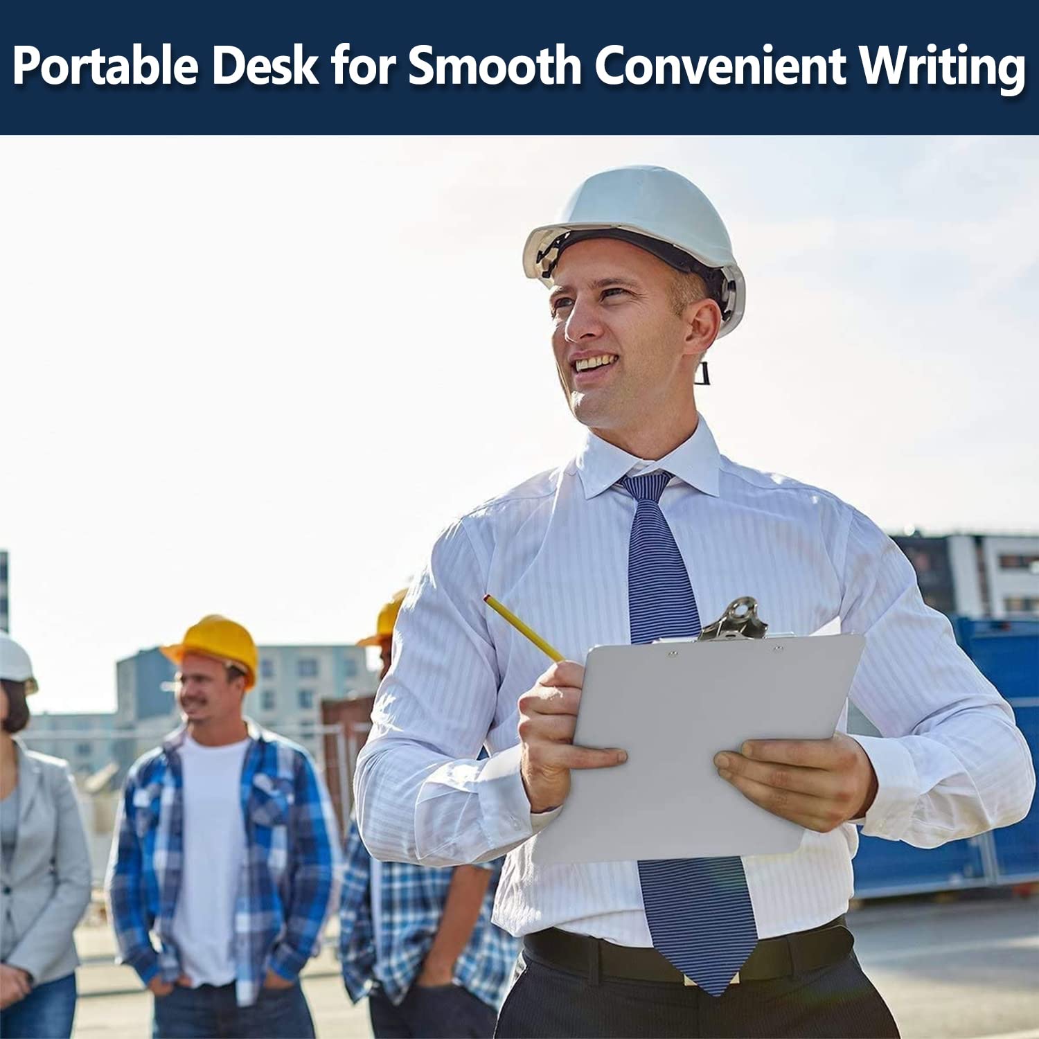 Snapklik.com : Metal Clipboard, 20% Sturdier Aluminum Contractor Clipboard