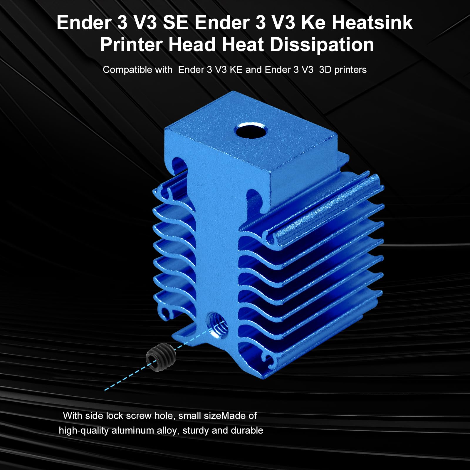 Snapklik.com : 3D Printer Heatsink,Aluminum Ender3 V3 SE Heatsinks,Blue ...