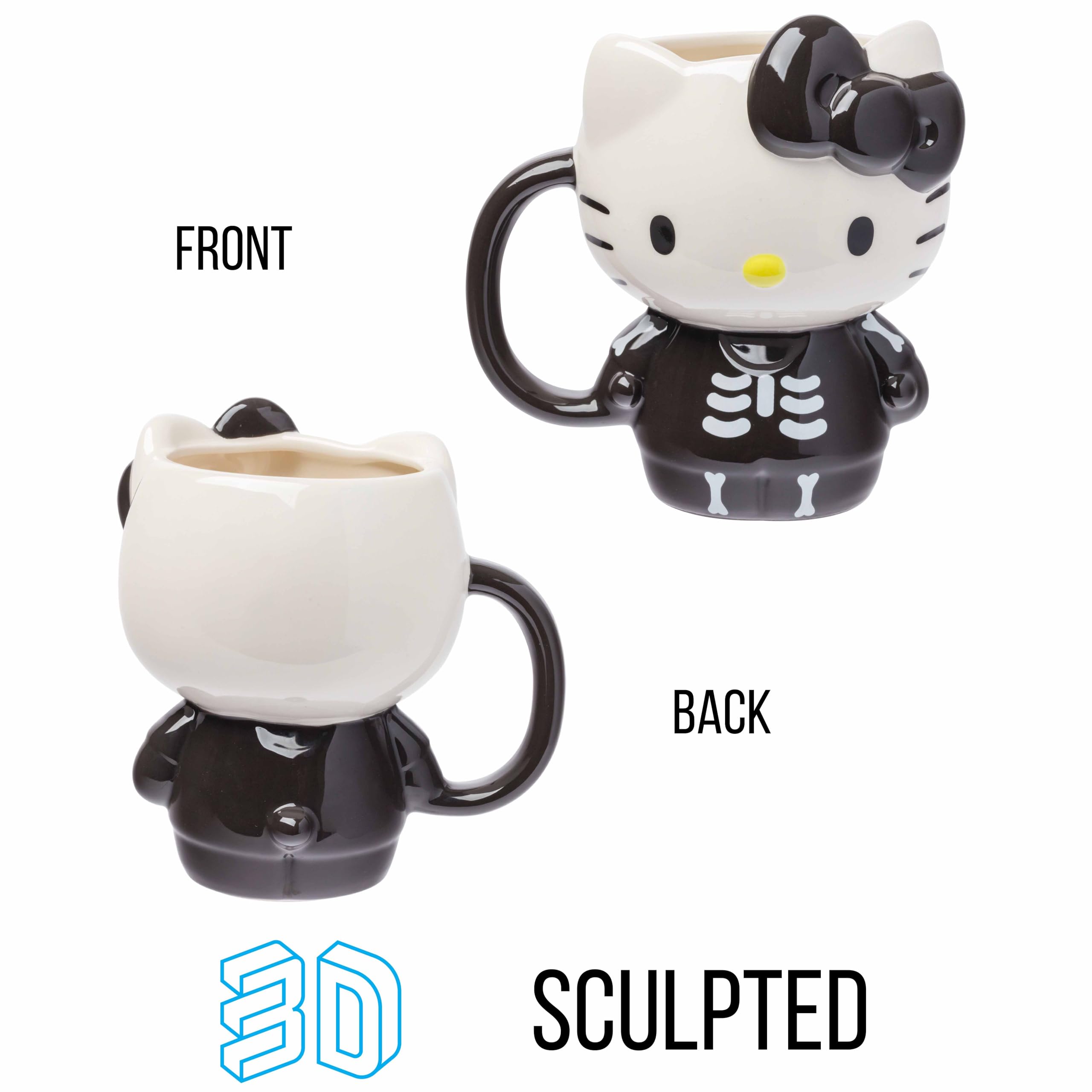 Snapklik.com : Silver Buffalo Sanrio Hello Kitty Halloween Skeleton ...