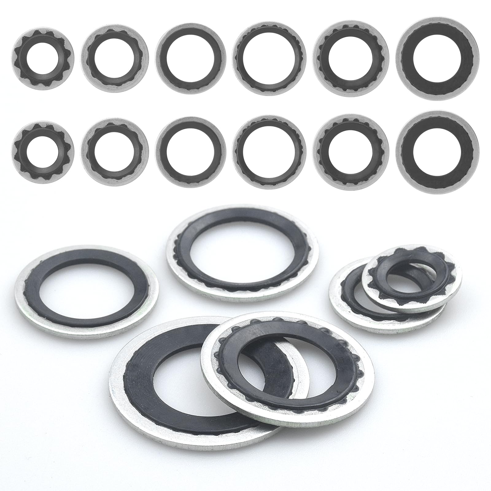 Amazon.com: 30PCS Air Conditioning Compressor Port Seal Washer Kit, 6 ...