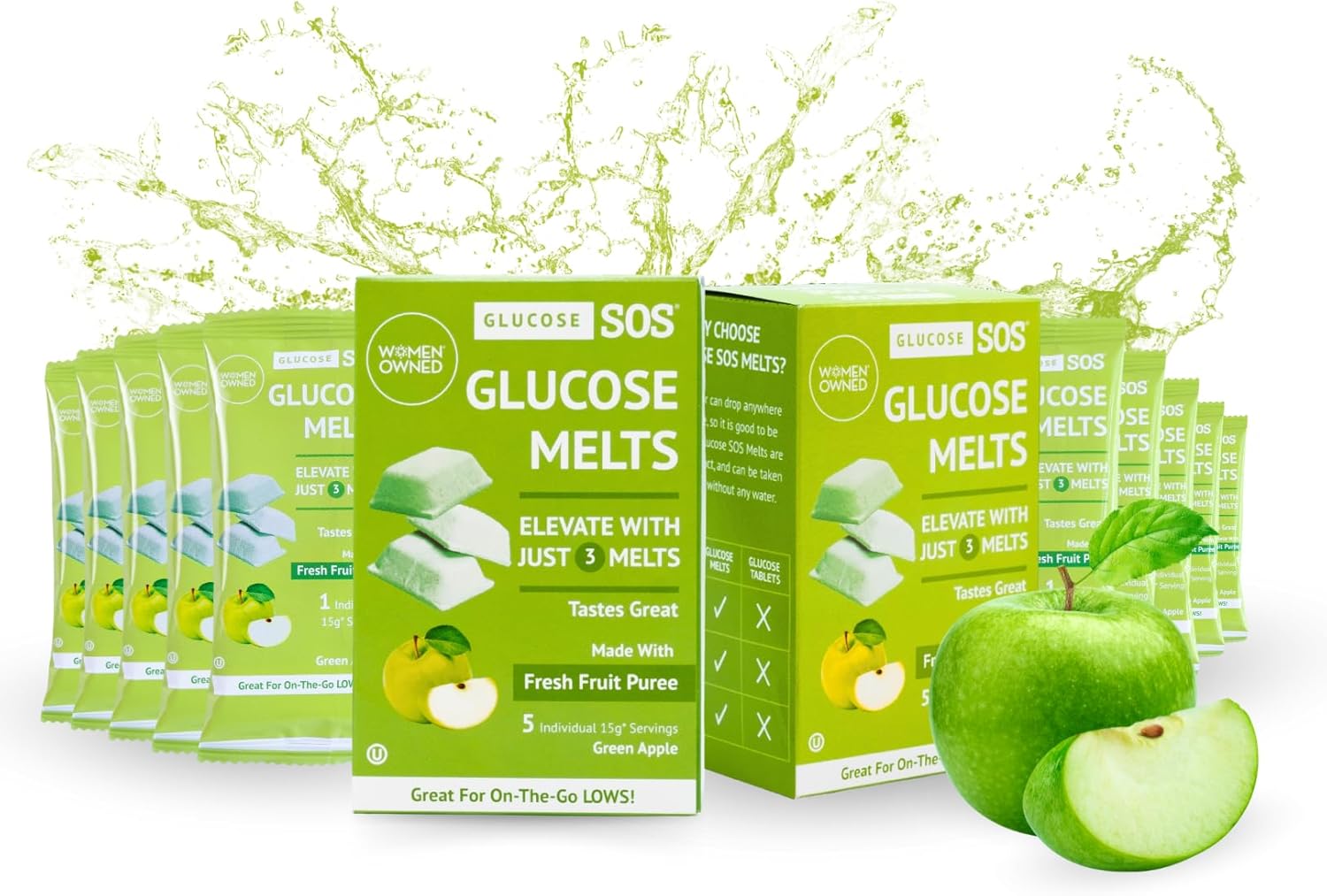 Amazon.com: Glucose SOS Melts Made with Dextrose Powder Natural Fruit ...