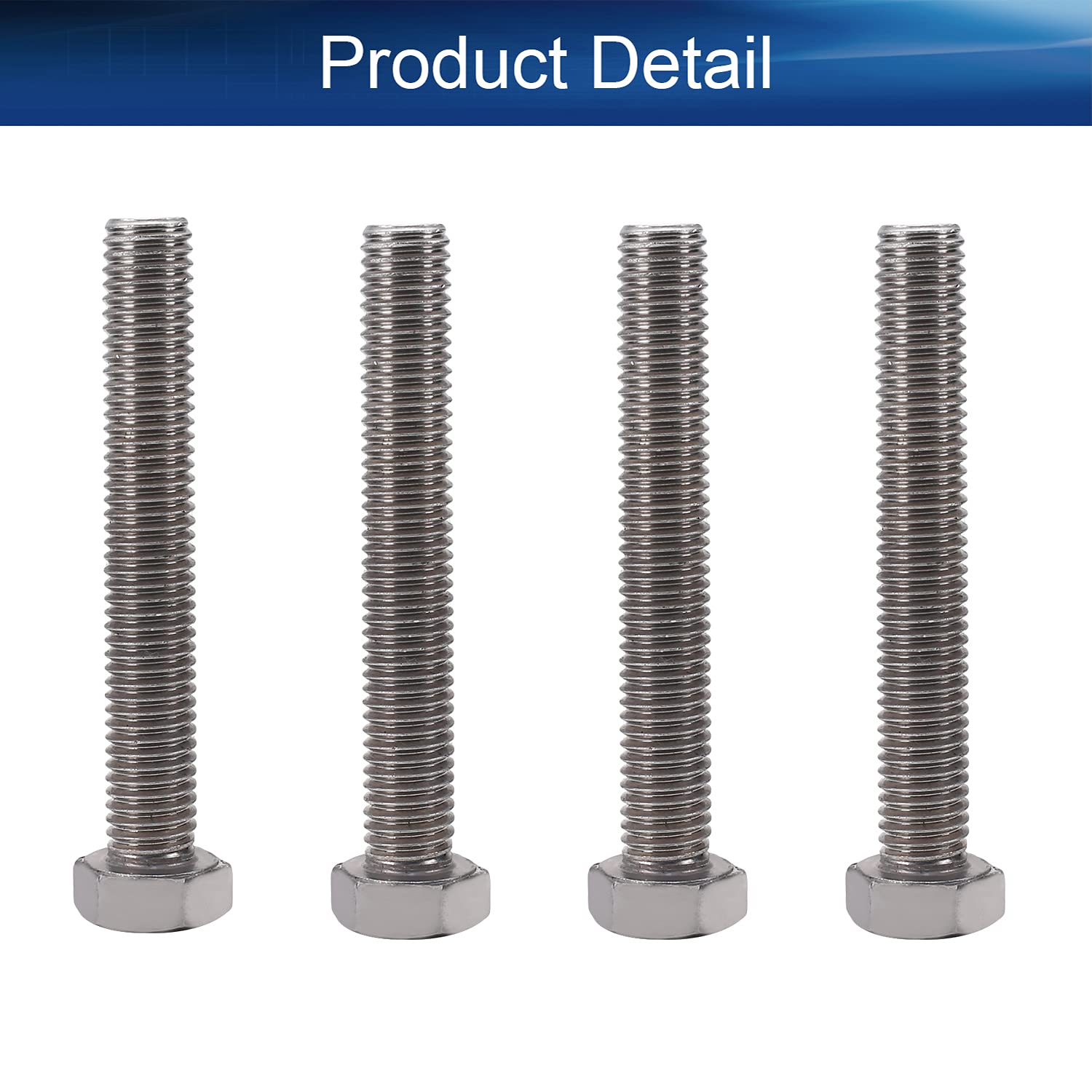 Snapklik.com : M12 Hex Bolt M12-1.75 X 80mm UNC Hex Head Screw Bolts ...