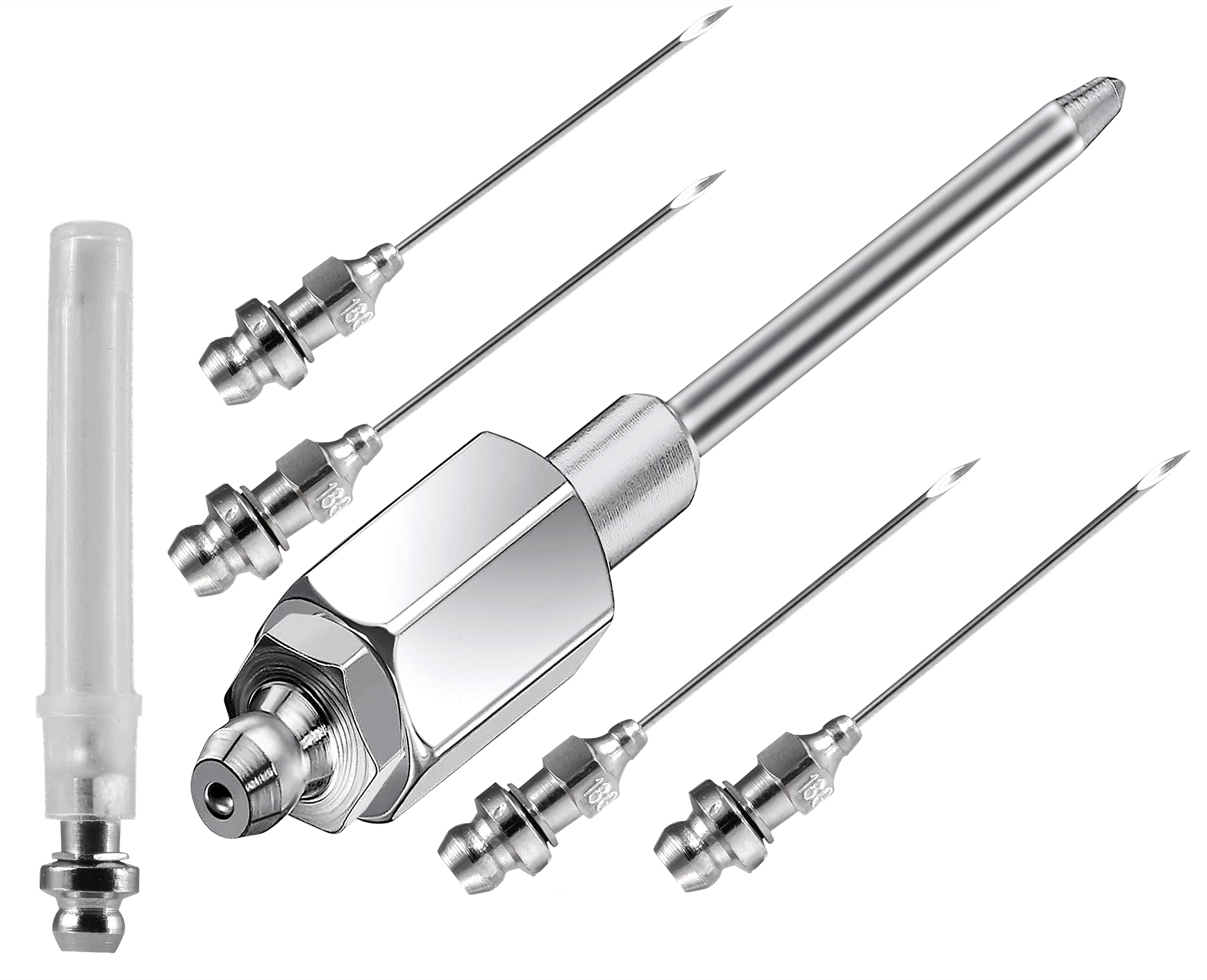 Grease Gun Tips 8 Pc Grease Gun Needle Tip Set - Bearing Grease Syringe ...