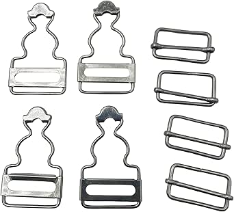 Amazon.com: SYSOLYWIN 6 Sets 25mm Overall Buckles Retro Suspender ...