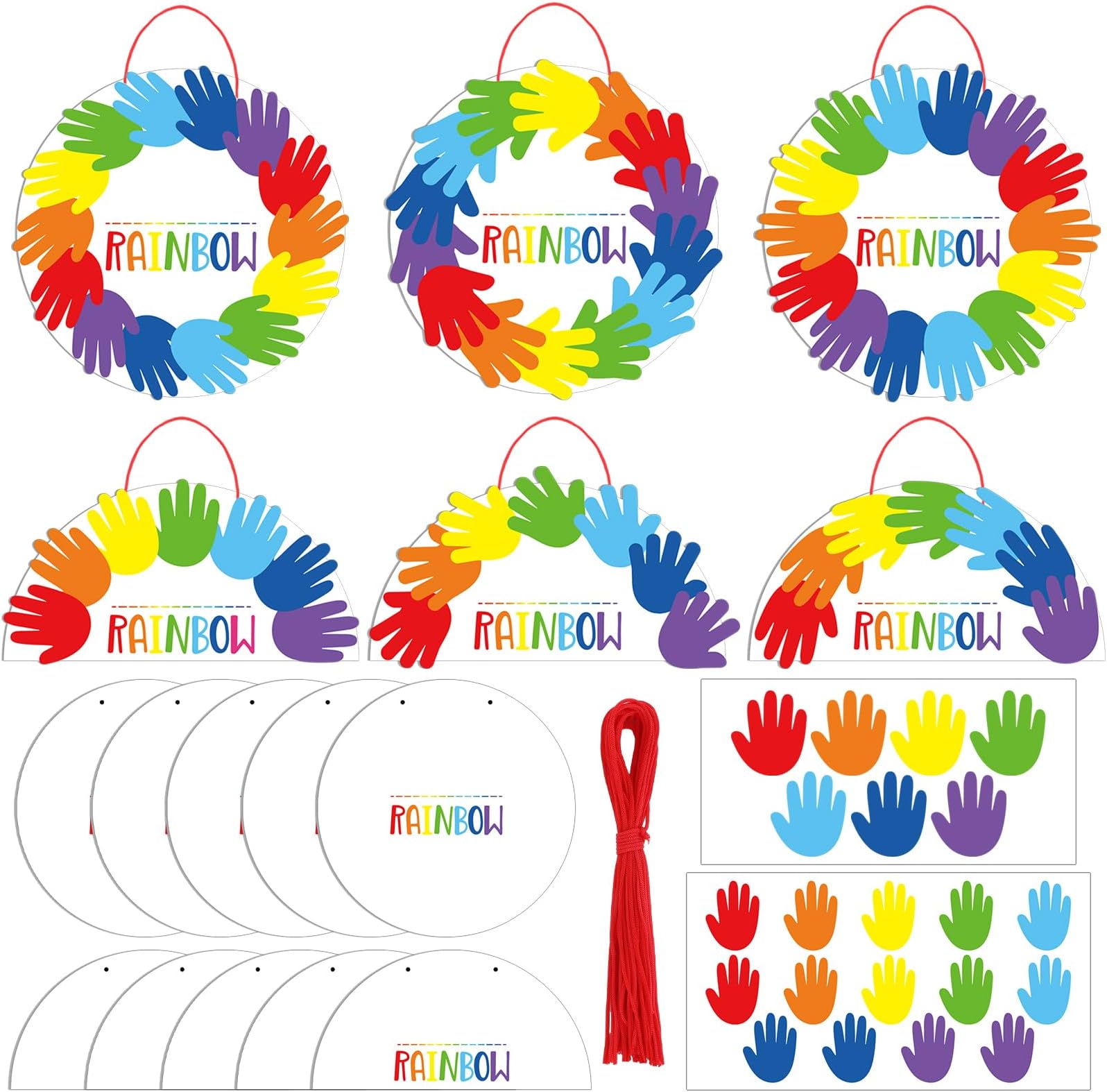 Amazon.com: BeYumi Coloring Rainbow Craft Kit - 83Pcs Color Your Own ...