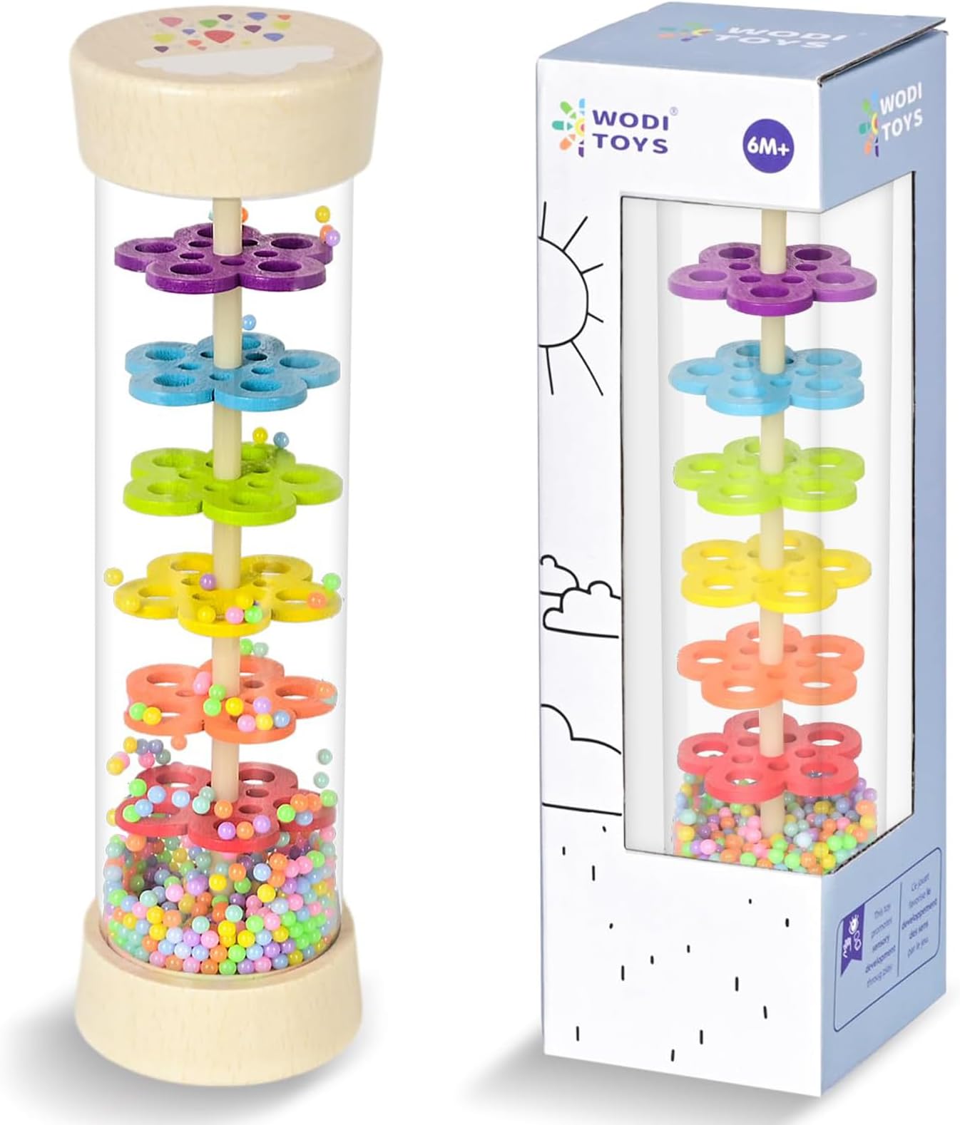 Amazon.com: Edushape Rainstick 8 Inch Boho Chic - Rainmaker Toy for ...