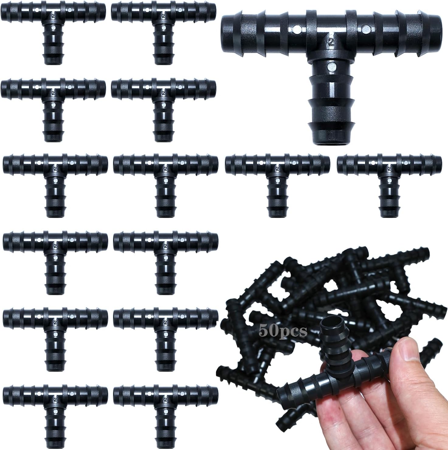 Amazon.com: RYXZEN 25PCS Drip Irrigation Barbed Elbow Fitting Kit for 1 ...