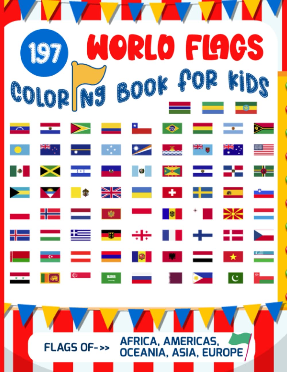 Buy 197 World s Coloring Book for Kids: All World Countries s Coloring ...
