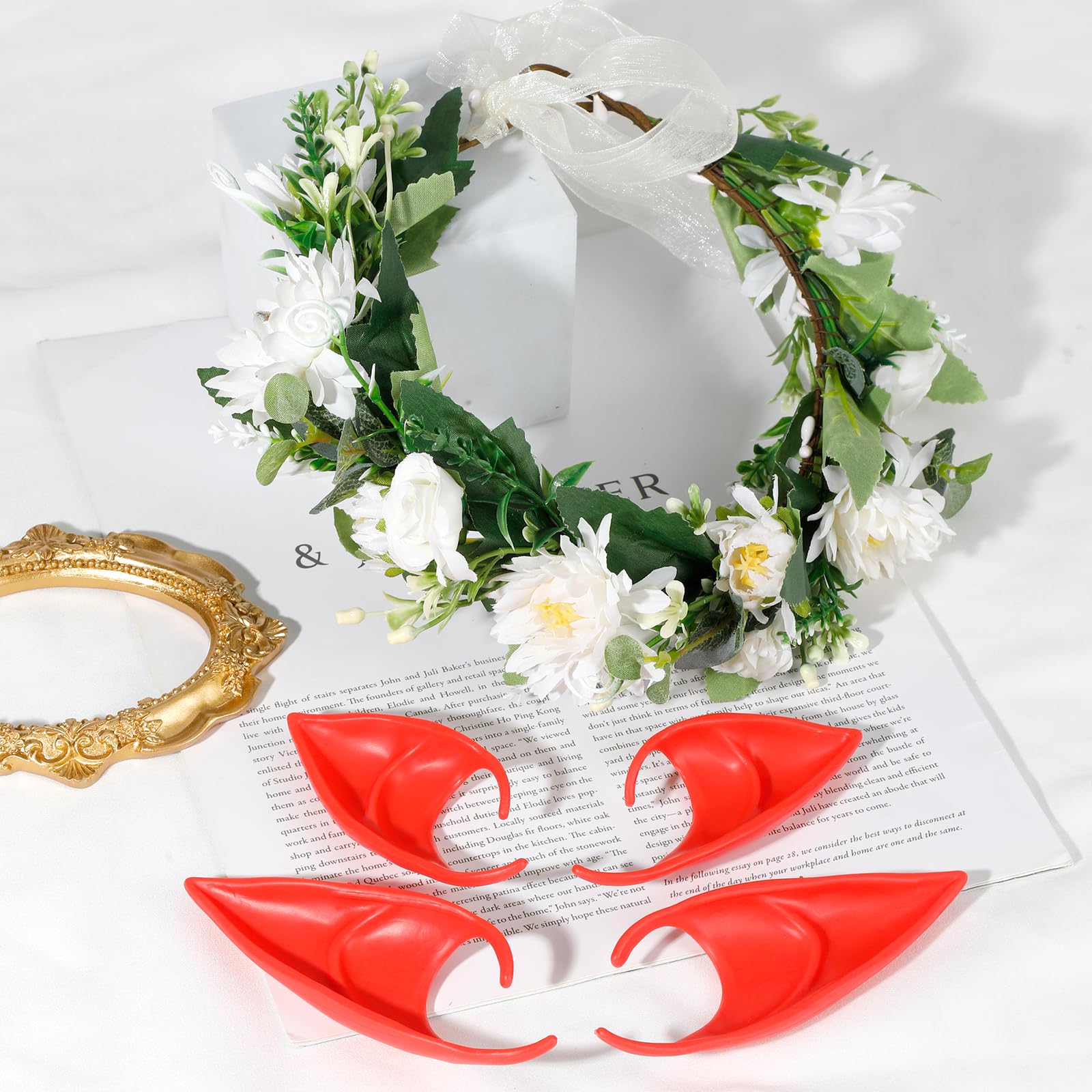 Snapklik.com : ONESING 7 Pcs Ears Fairy Ears Vampire Ears Soft Pointed ...