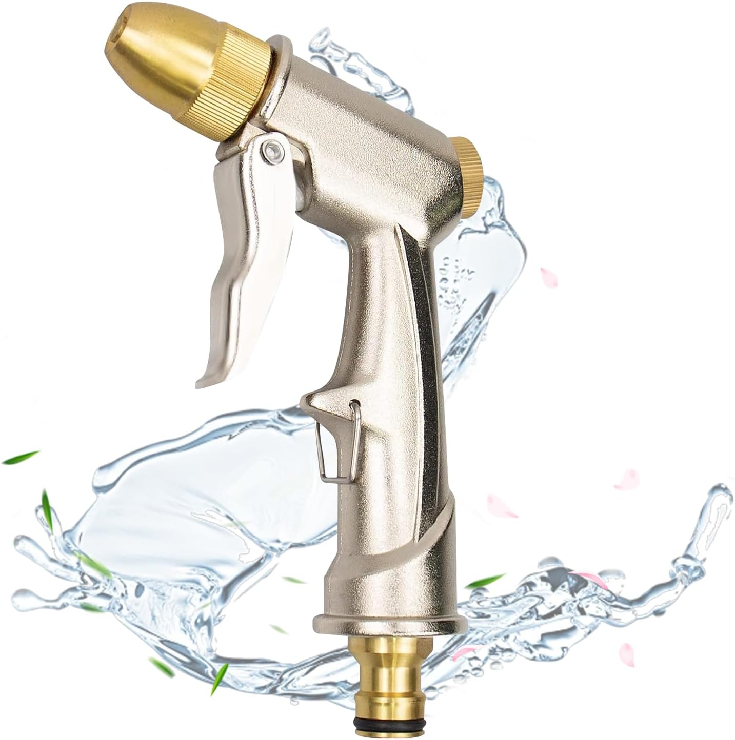 Home-X Hose Pipe Spray Gun, 100% Heavy Duty Metal Garden Hose Spray Gun ...
