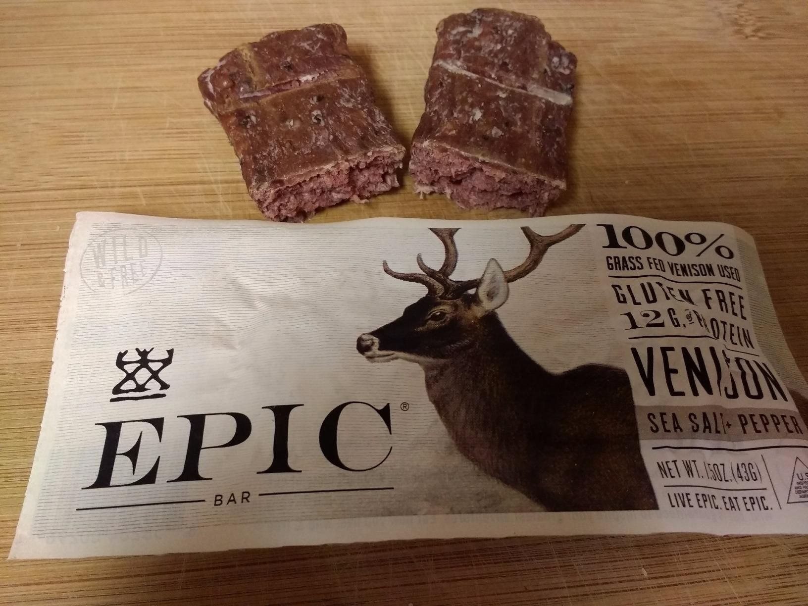 Amazon.com: EPIC Venison Bar, Sea Salt & Pepper, 1.5oz : Grocery ...