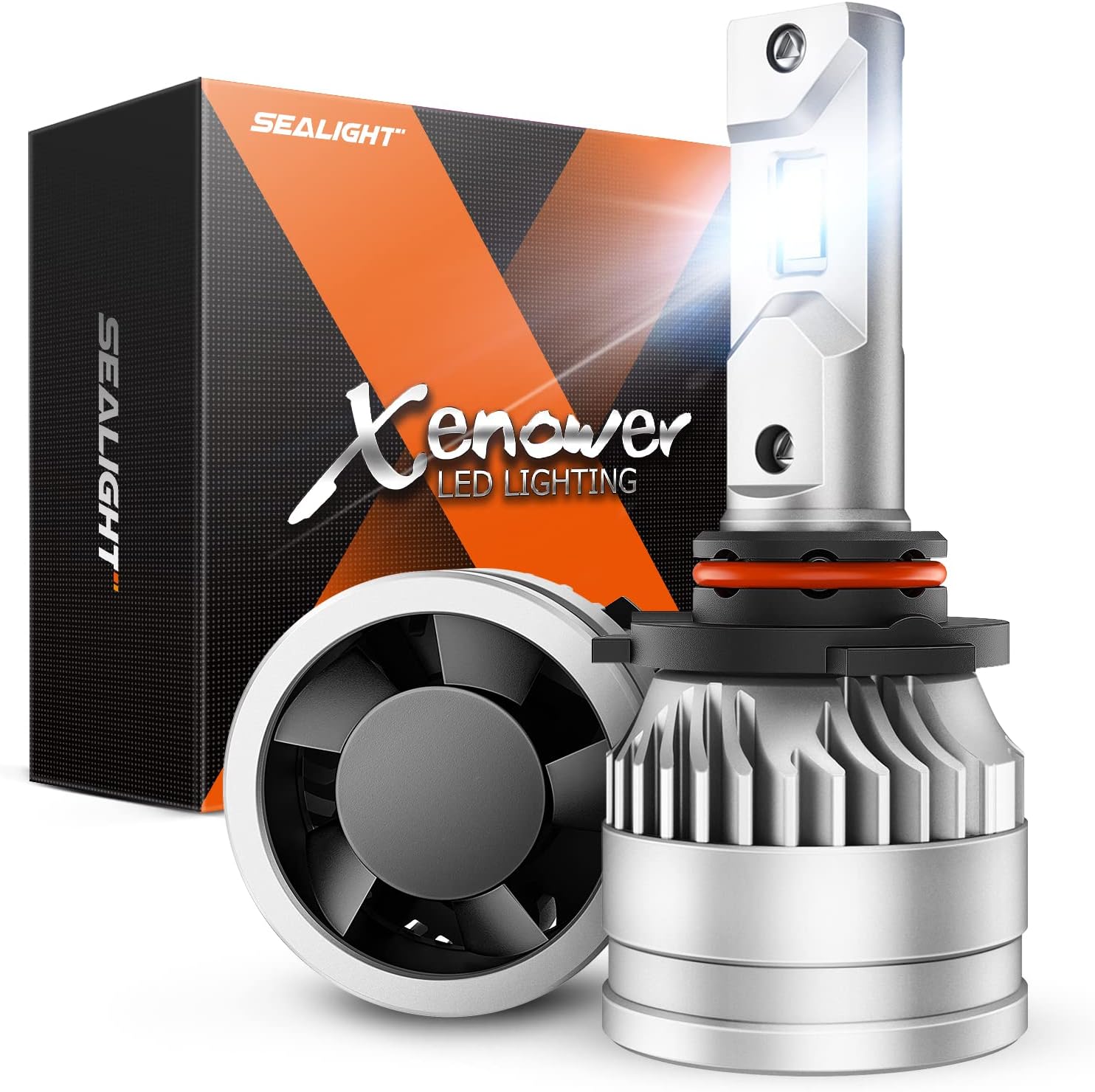 SEALIGHT 9005 LED Headlight Bulbs 24000 Lumens 100W 600% Brightness ...