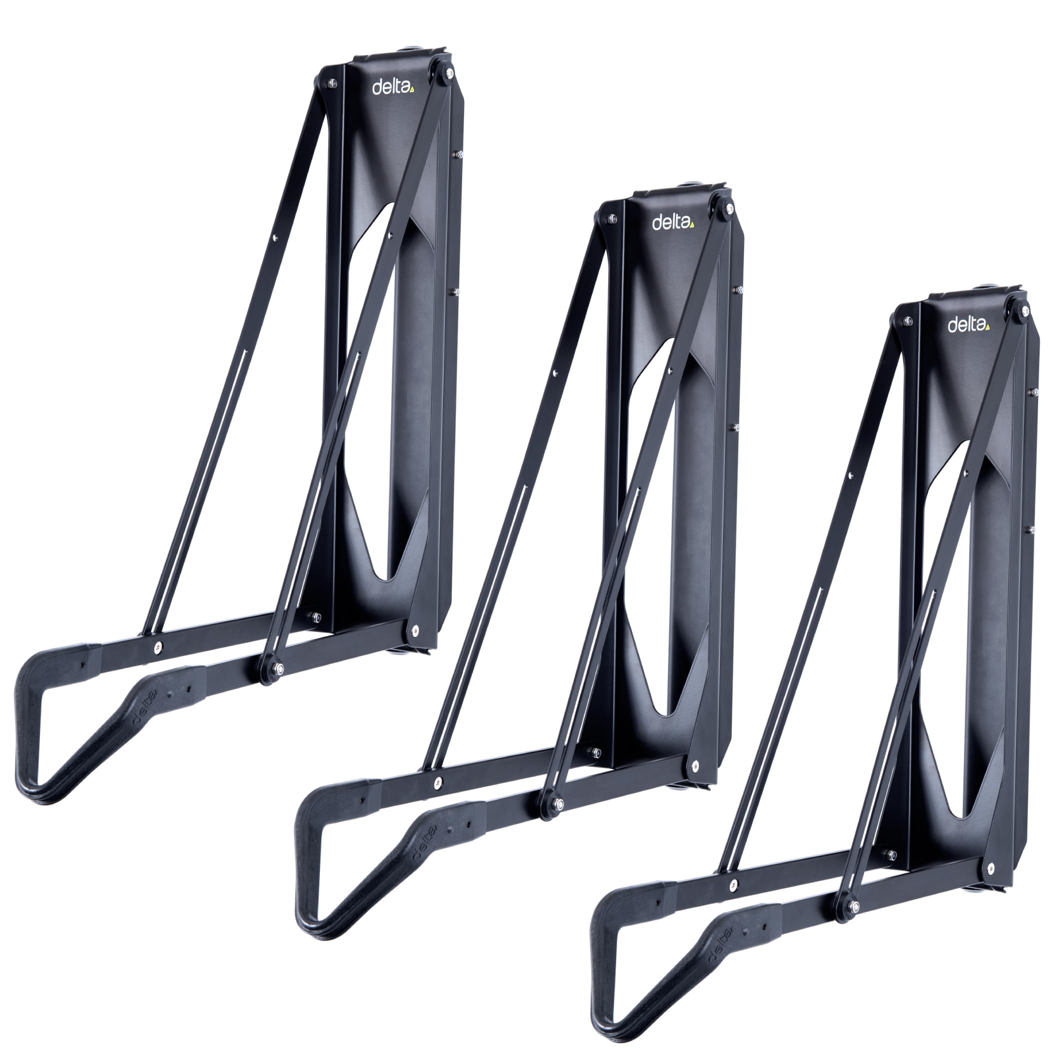 Amazon.com: Pivot Bike Storage Rack Black 3-Pack by Delta Cycle - Bike ...