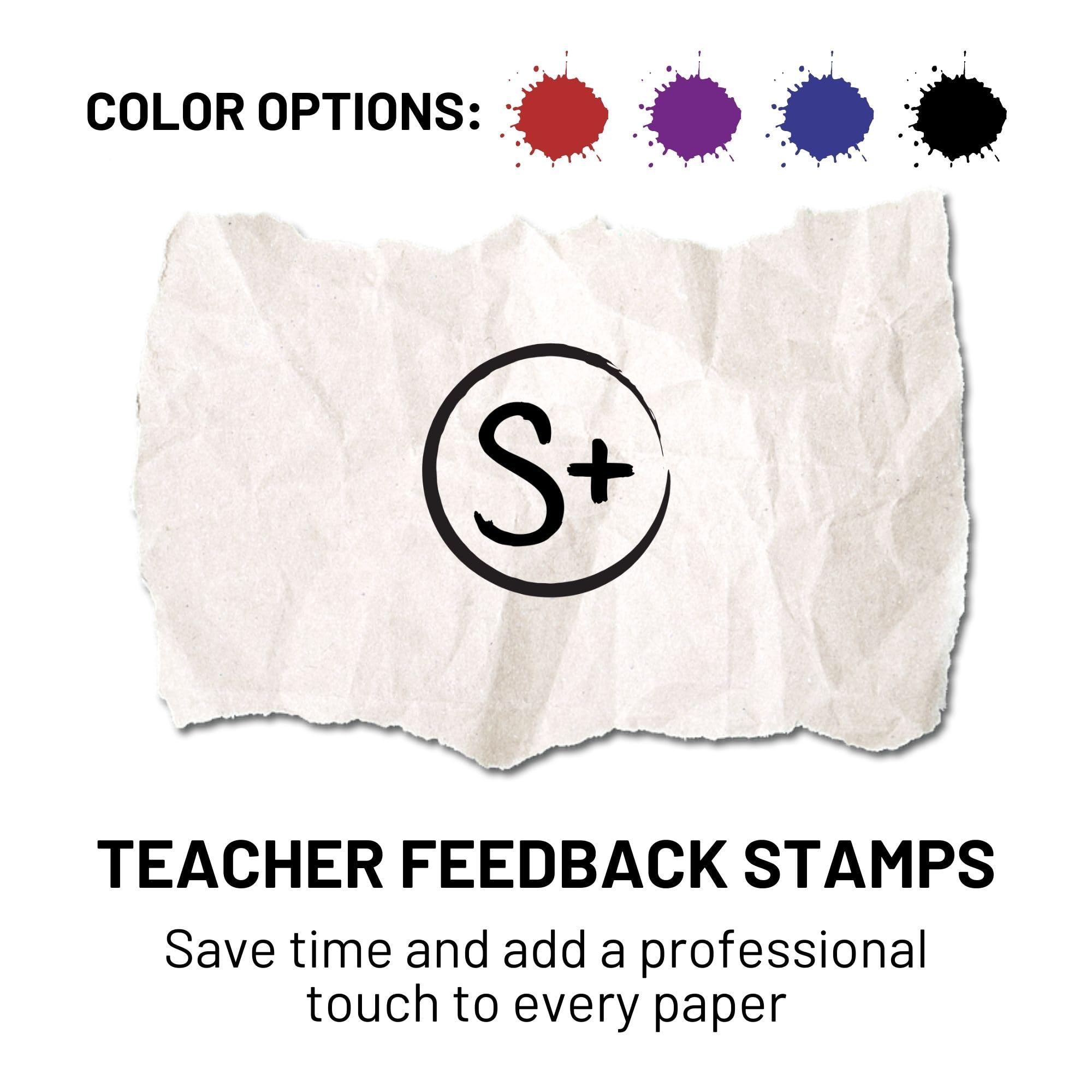 Snapklik.com : Self-Inking Teacher Stamps For Grading, Multicolor Letter Grading Motivational ...