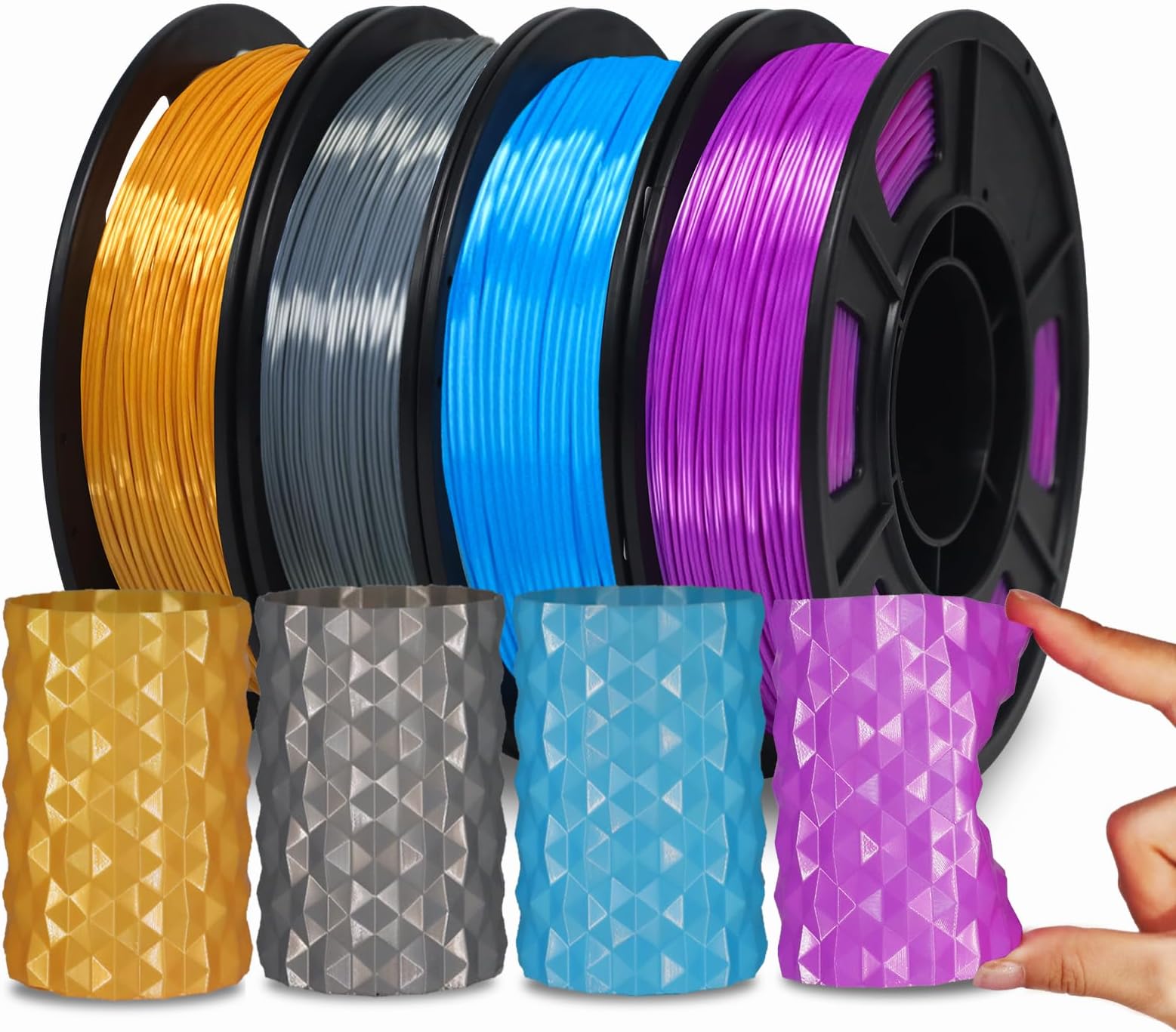 Amazon.com: YOUSU Silk TPU Filament 1.75mm, 95A TPU 3D Printing ...