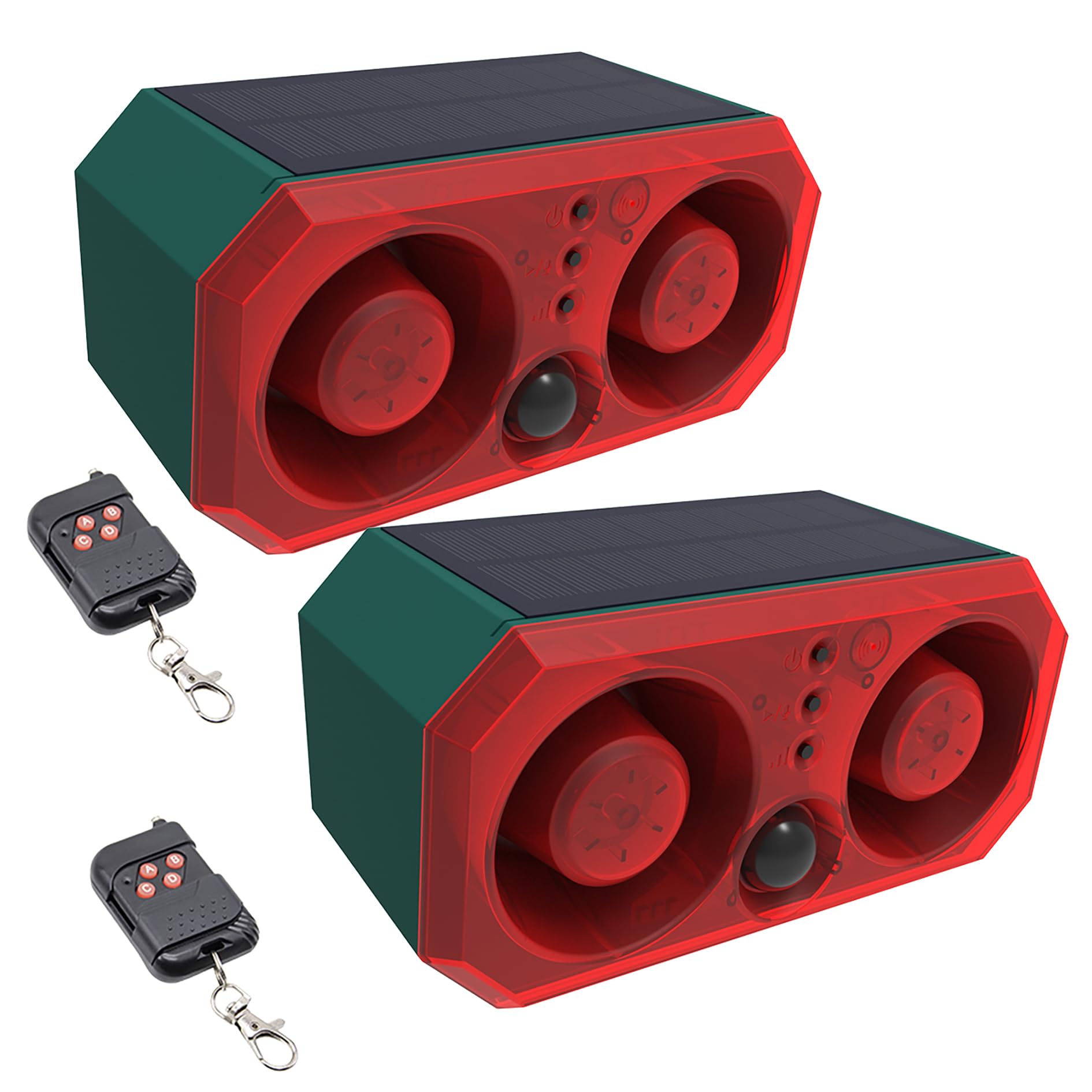 Solar Sound And Strobe Light Alarm Motion Sensor Siren 13 | Desertcart ...