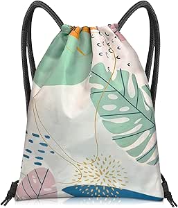 Amazon.com | BHAHB Drawstring Backpack Draw String Bag Sports Gym Bags ...