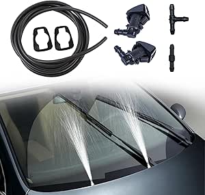 Amazon.com: Fioqe Front windshield washer nozzle With connector and ...