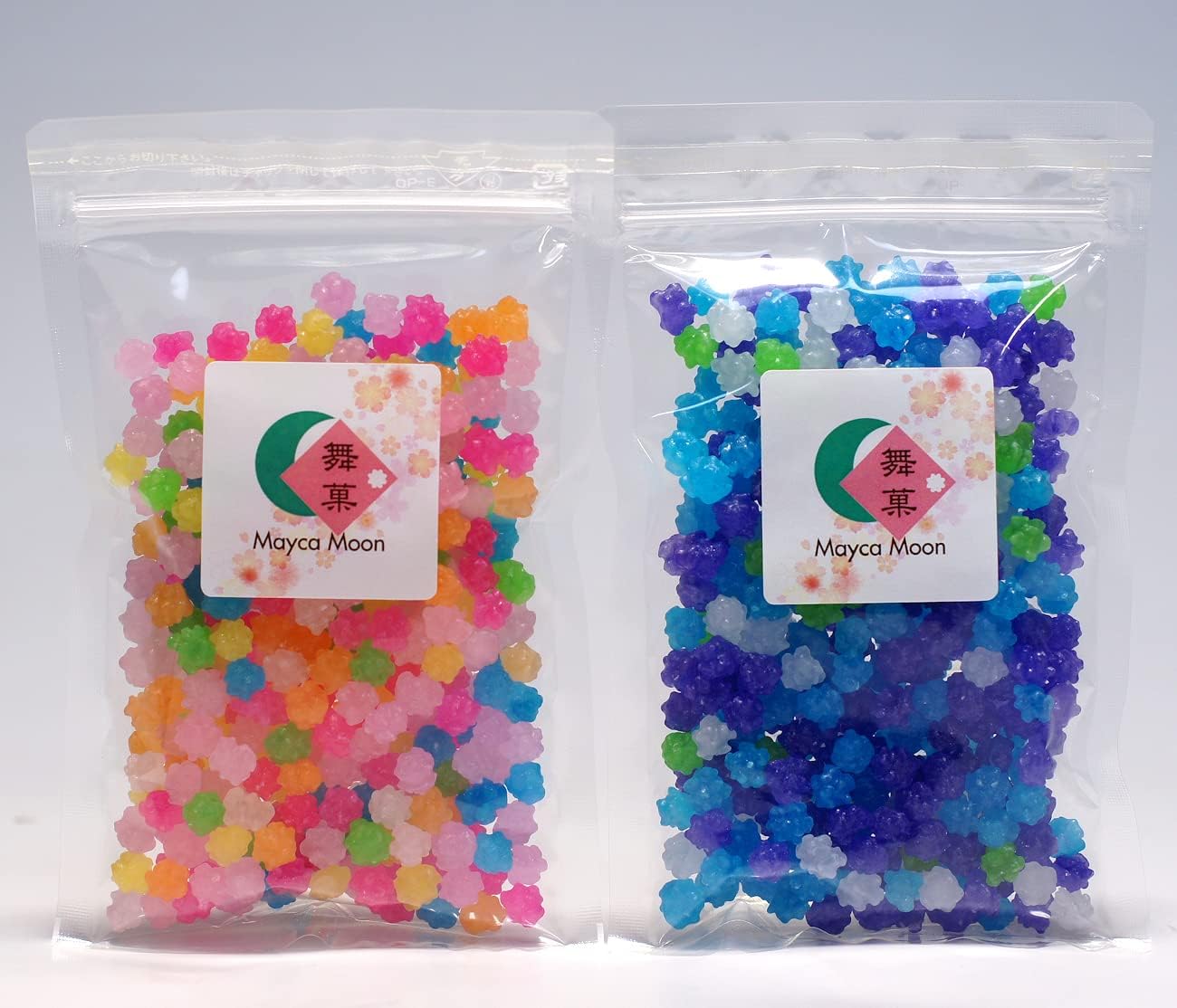 Amazon.com : Mayca Moon Assorted Konpeito Japanese Tiny Sugar Candy ...