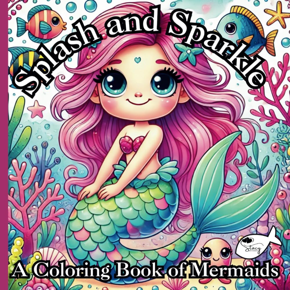 Amazon.com: Splash and Sparkle: A Coloring Book of Mermaids ...