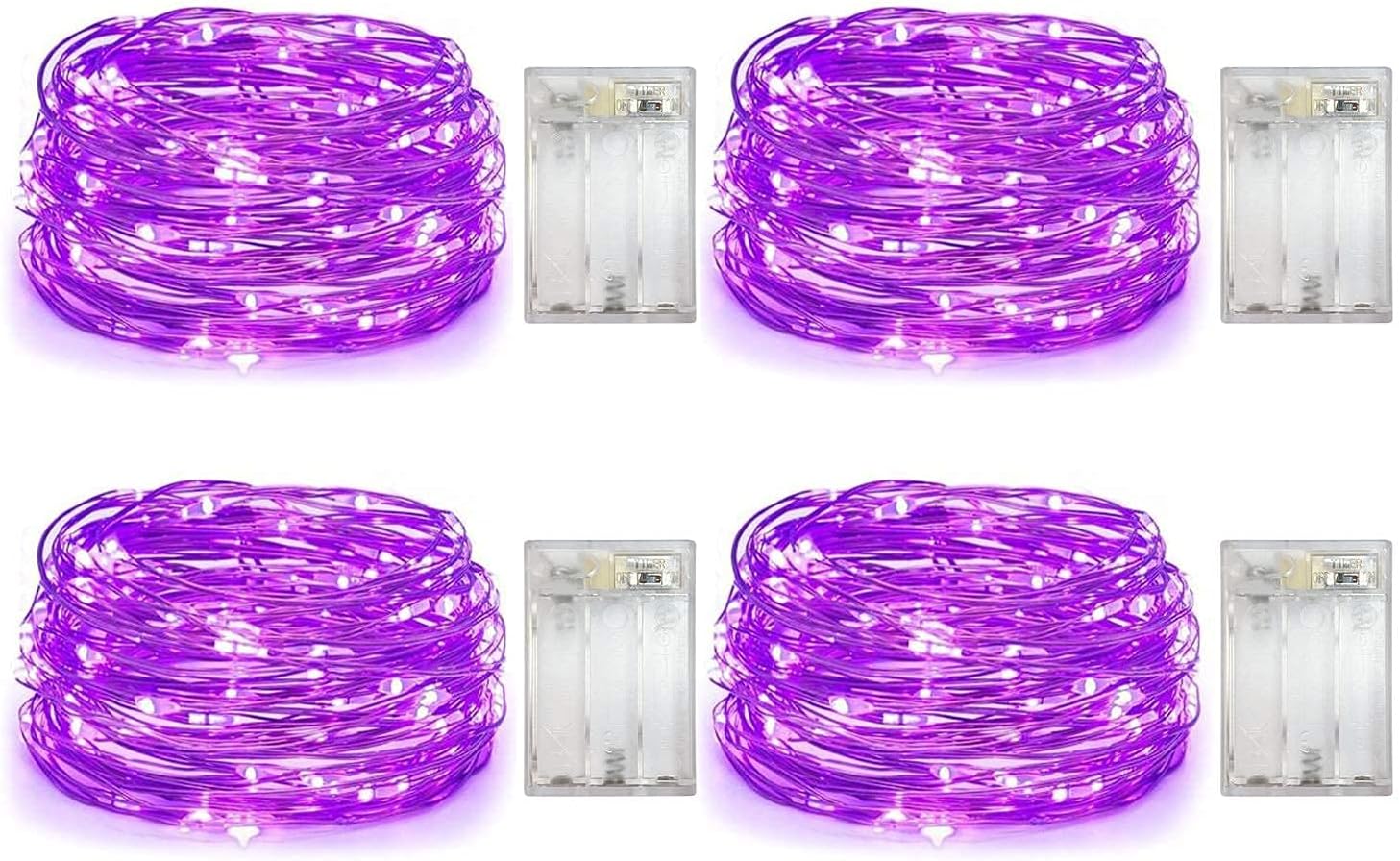 Amazon.com: 4 Pack Battery Operated Dewdrop Led Lights,Indoor Mini ...
