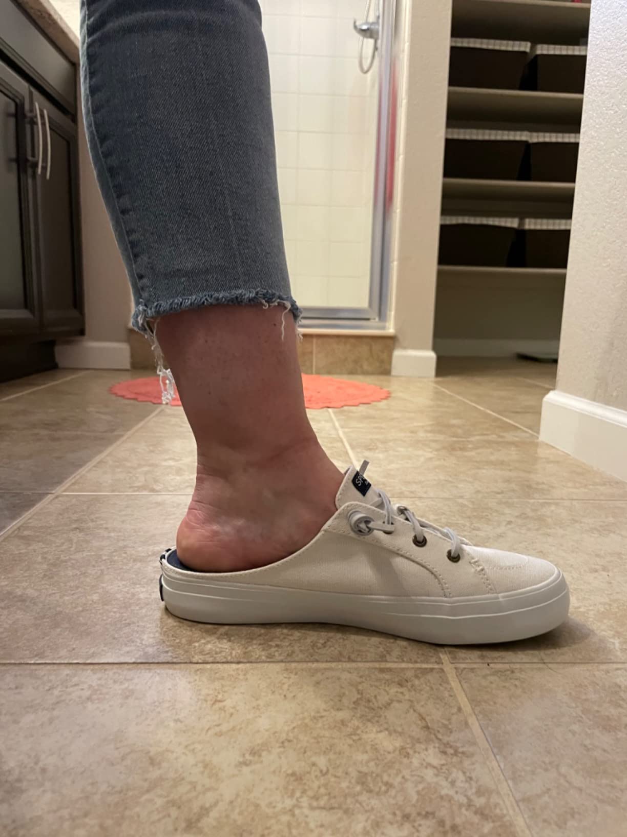 Amazon.com | Sperry Women's Crest Vibe Mule Chambray Sneaker | Mules ...