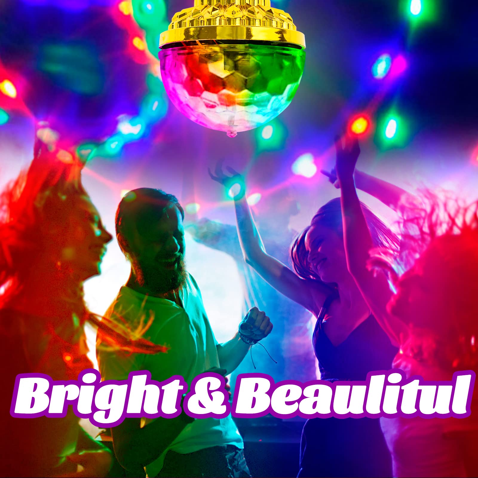 Colorful Bright Rotating Party Magic Ball Light LED RGB Rotating Club