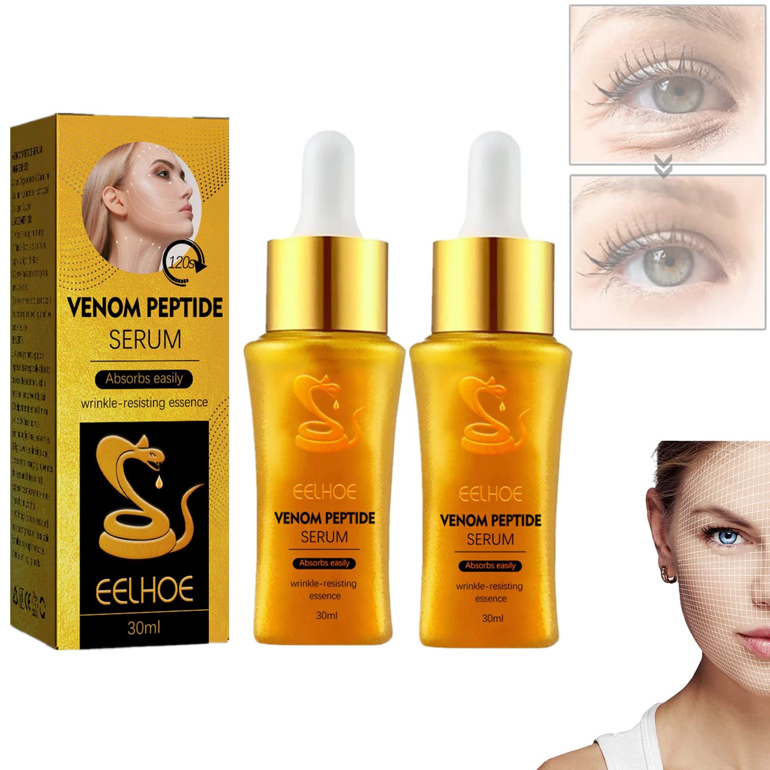 Hemiko Snake Venom Serum, suero de péptido de veneno de serpiente ...