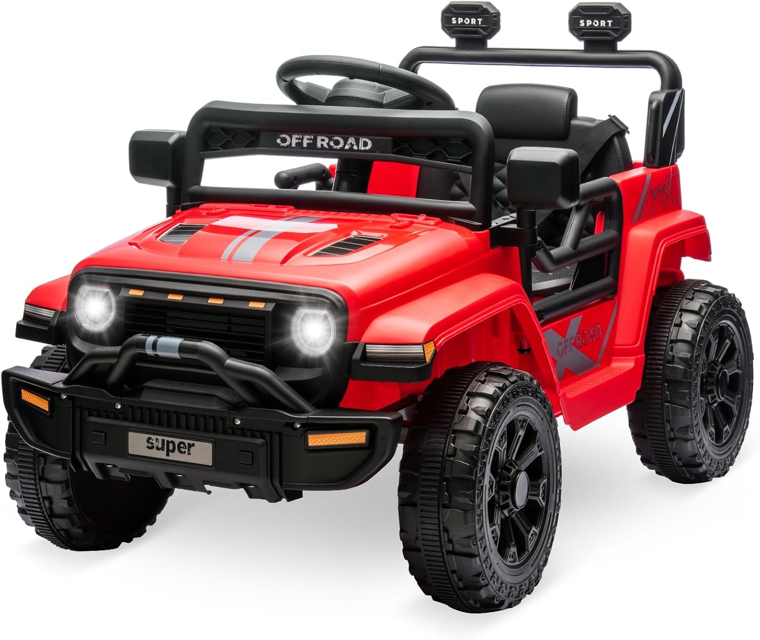 Amazon.com: Ride On Truck Car, 12V Ride On Toy w/Parent Remote Control ...