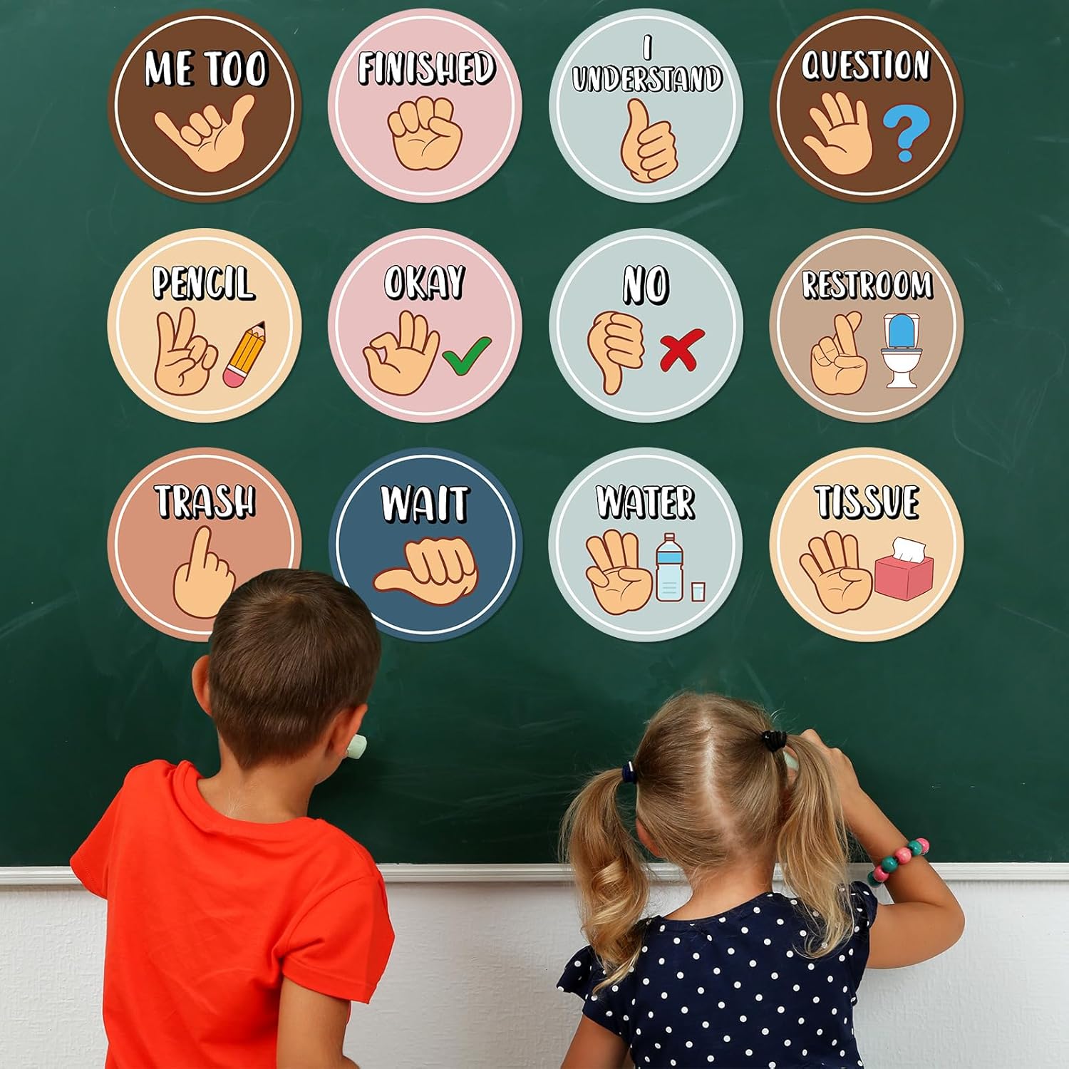12 PCS Boho Seat Signals Posters Classroom Hand Sri Lanka | Ubuy