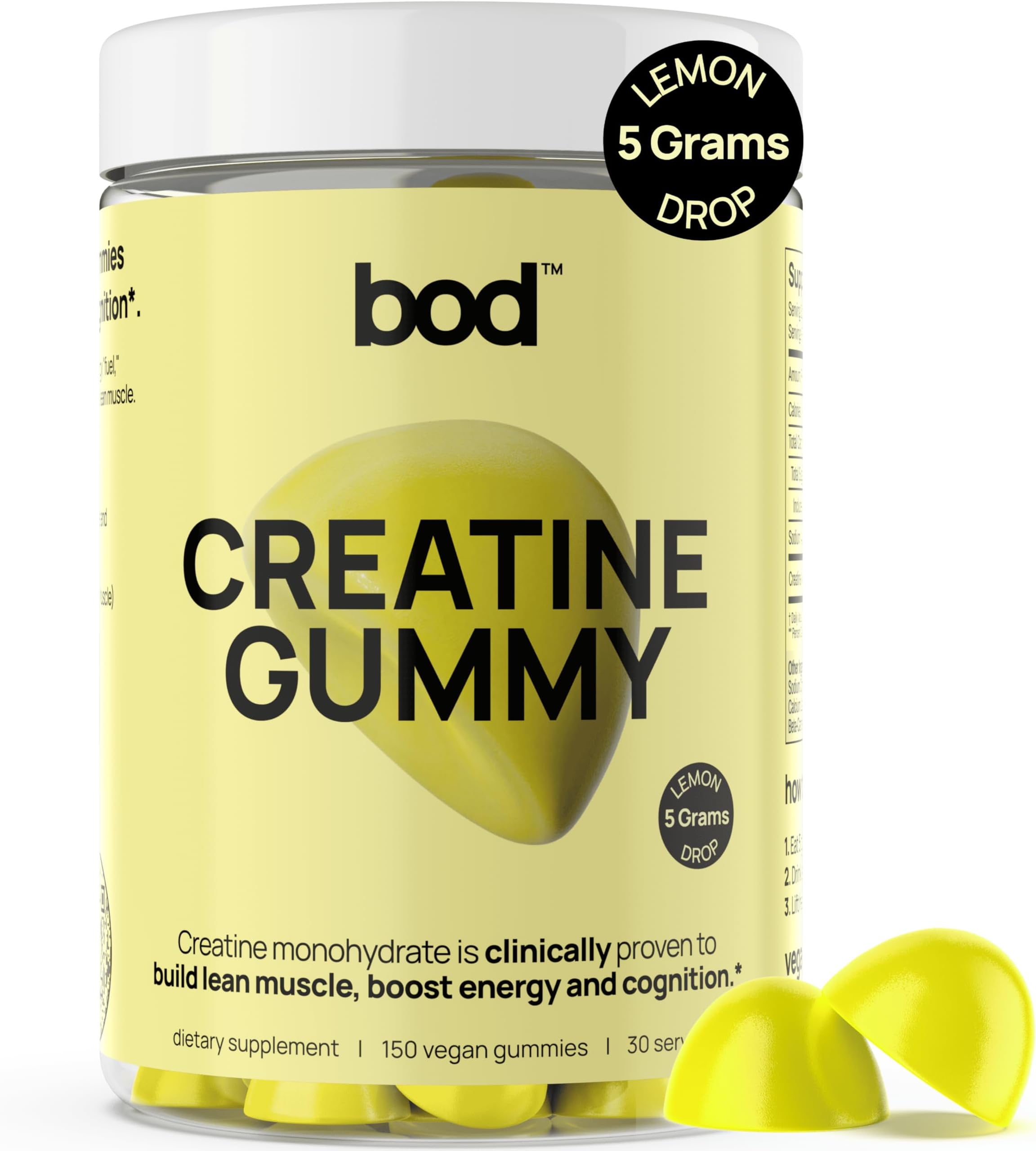 Amazon.com: NJORD SUPPLEMENTS Creatine Monohydrate Gummy Candy, Sugar ...