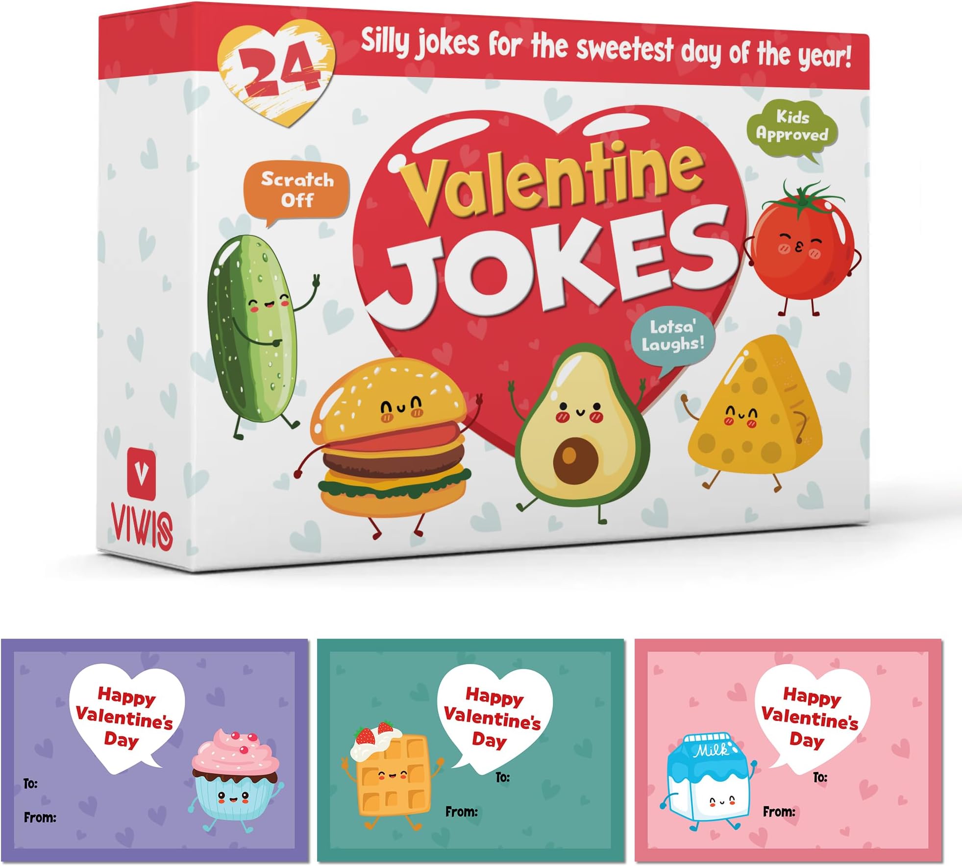 Amazon.com : Valentines Day Cards for Kids School, Valentines Day Gifts ...