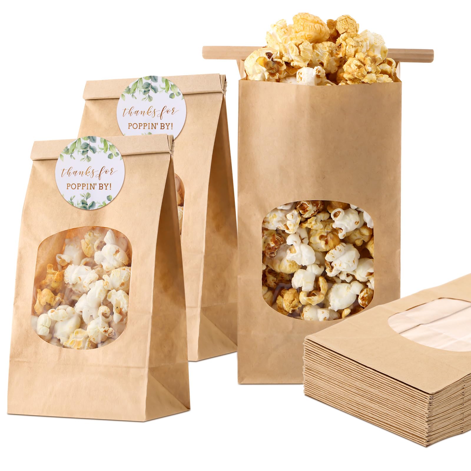 Amazon.com: Funnymoom 48 Pcs Thanks for Poppin' by to Celebrate Paper ...