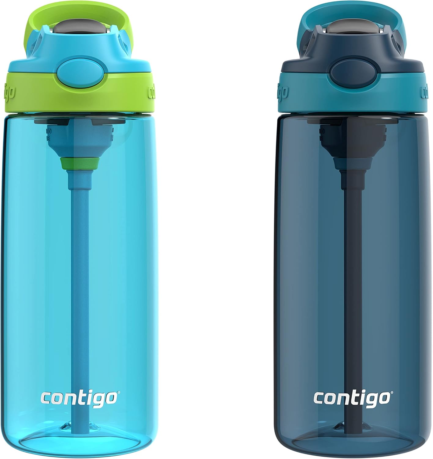 Amazon.com: Contigo Aubrey Kids Cleanable Water Bottle with Silicone ...