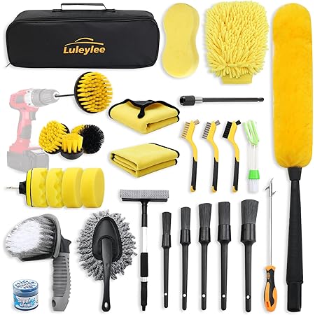 Amazon.com: 27Pcs Car Detailing Kit, Car Detailing Brush Set, Auto ...