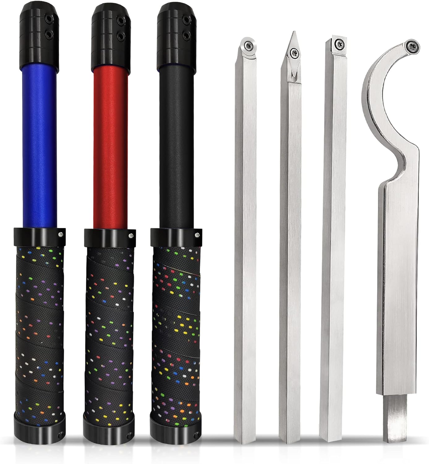 Carbide lathe turning tool 7pc, Full Size woodturning tools 20 inch ...