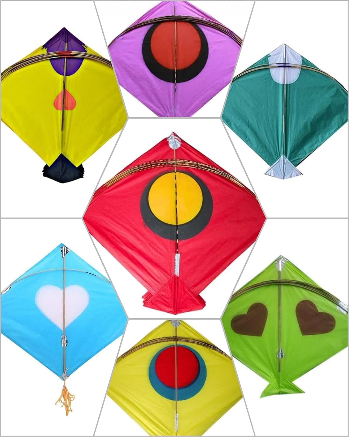 Drishtienterprises Medium Size Paper Kites for Flying for Kids and ...