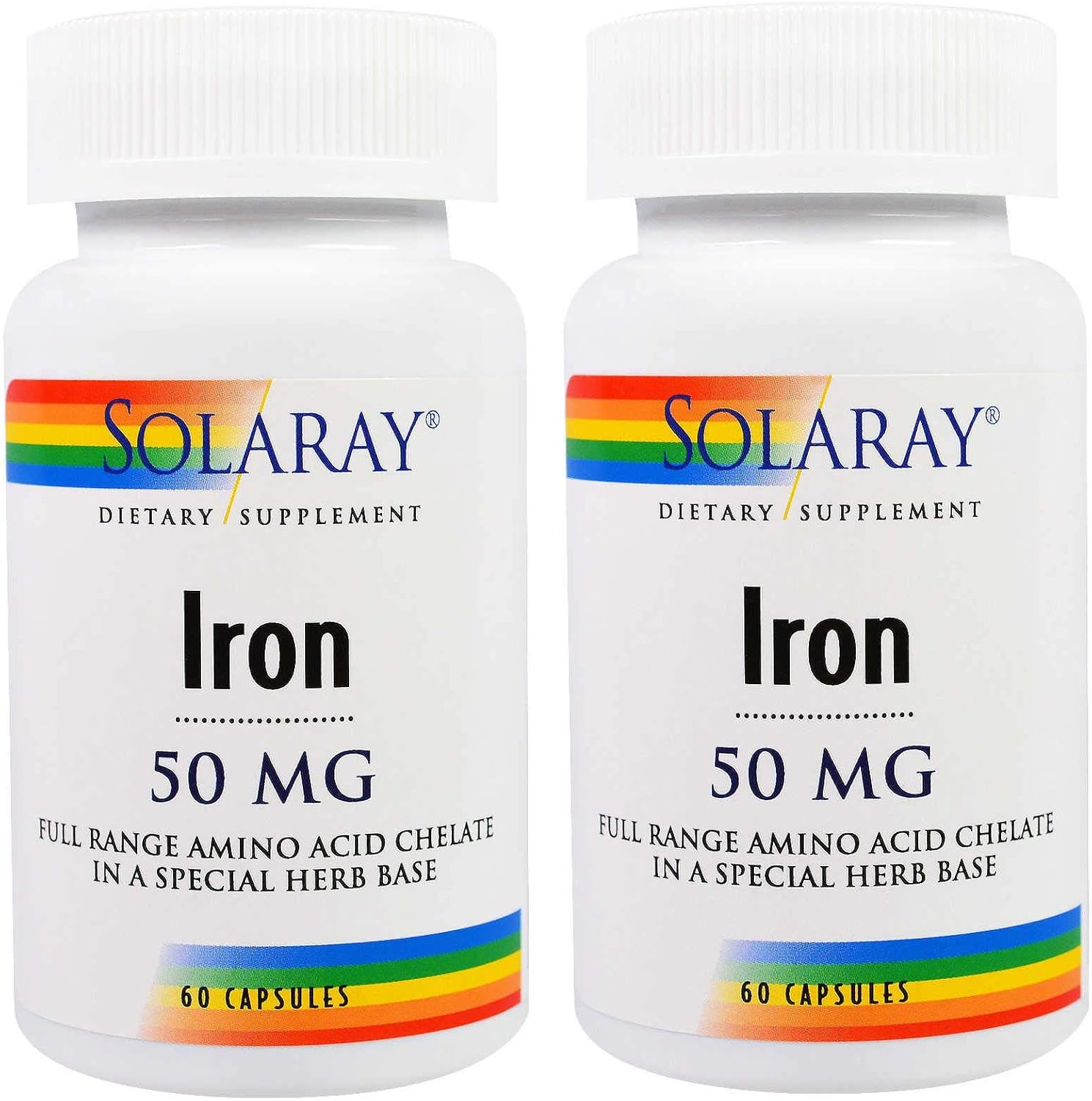 Buy SolaRay Dietary Supplement Iron 50 Milligrams Full Range Amino Acid ...