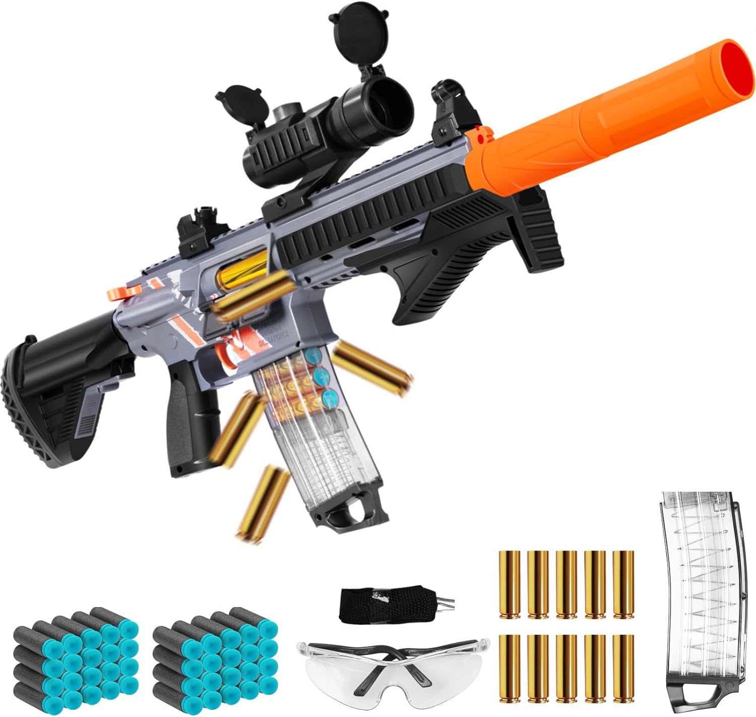 Amazon.com: Bugrtey Sniper Rifle Shell Ejecting Toy Gun with 40 Soft ...