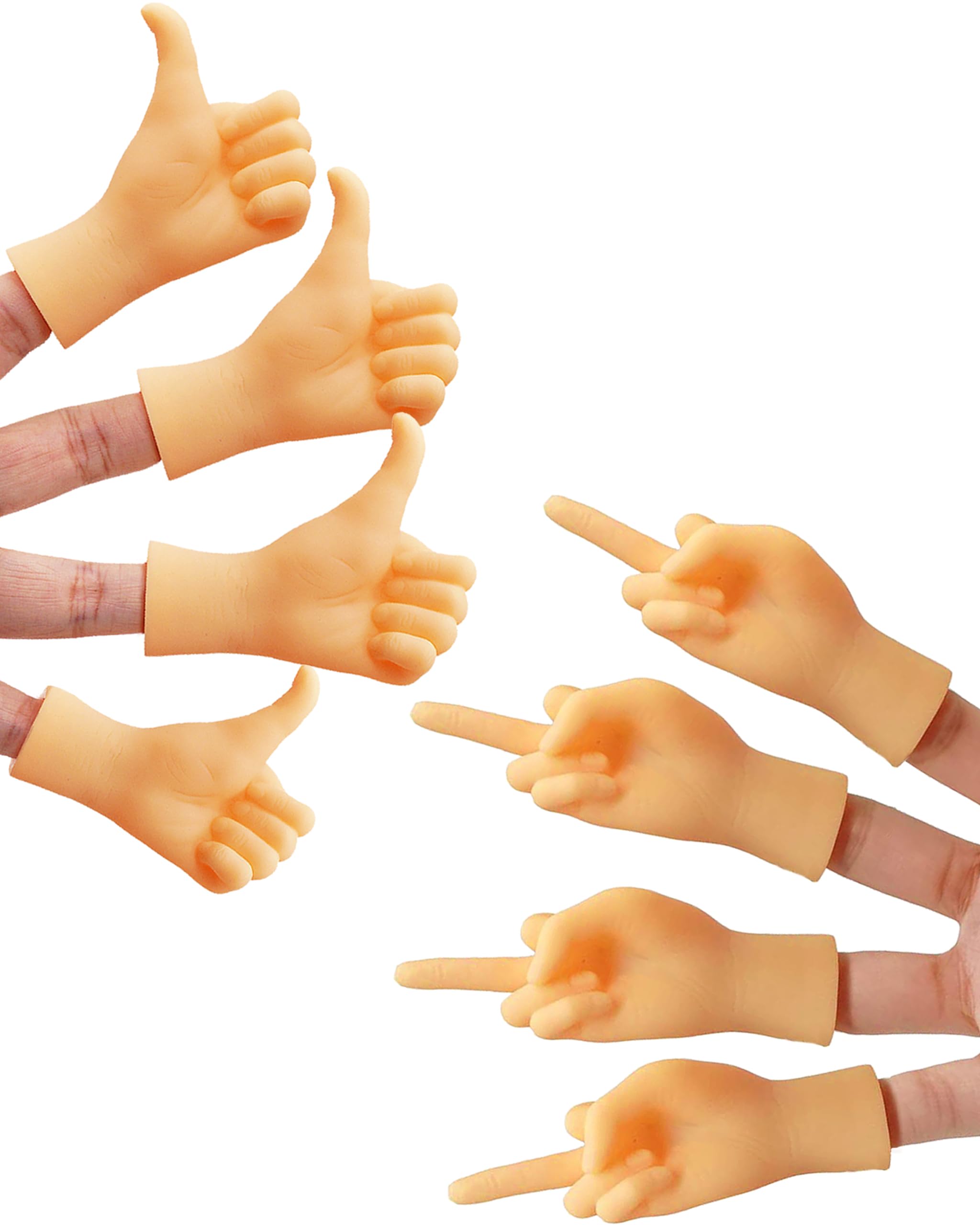 Snapklik.com : AQKILO Tiny Hands Miniature Finger Puppets