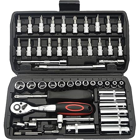 Amazon.com: MAXPOWER 11-Piece 1/4-inch Ratcheting Socket Wrench Metric ...