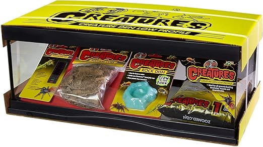 Amazon.com : Zoo Med Creatures Creature Den Low Profile Starter Kit - 6 ...