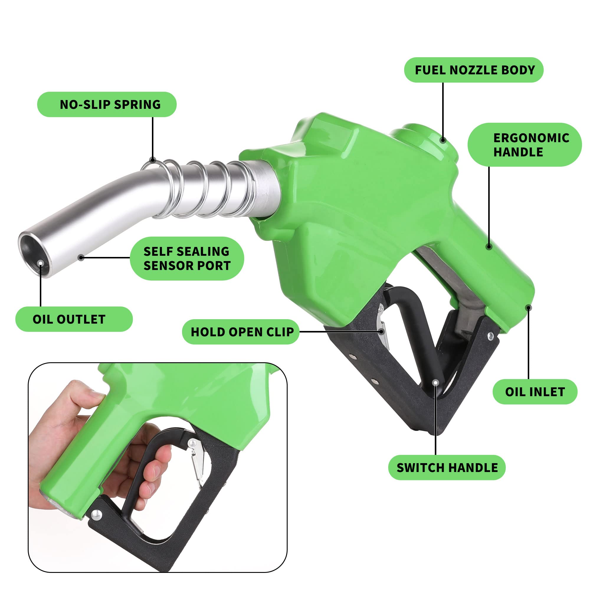 Snapklik.com : Automatic Fueling Nozzle, Fuel Transfer High Speed, 3 ...