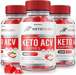 Amazon.com: NutraRize (Pack of 3 Keto Rush Keto ACV Gummies for Weight Loss Support, Maximum ...