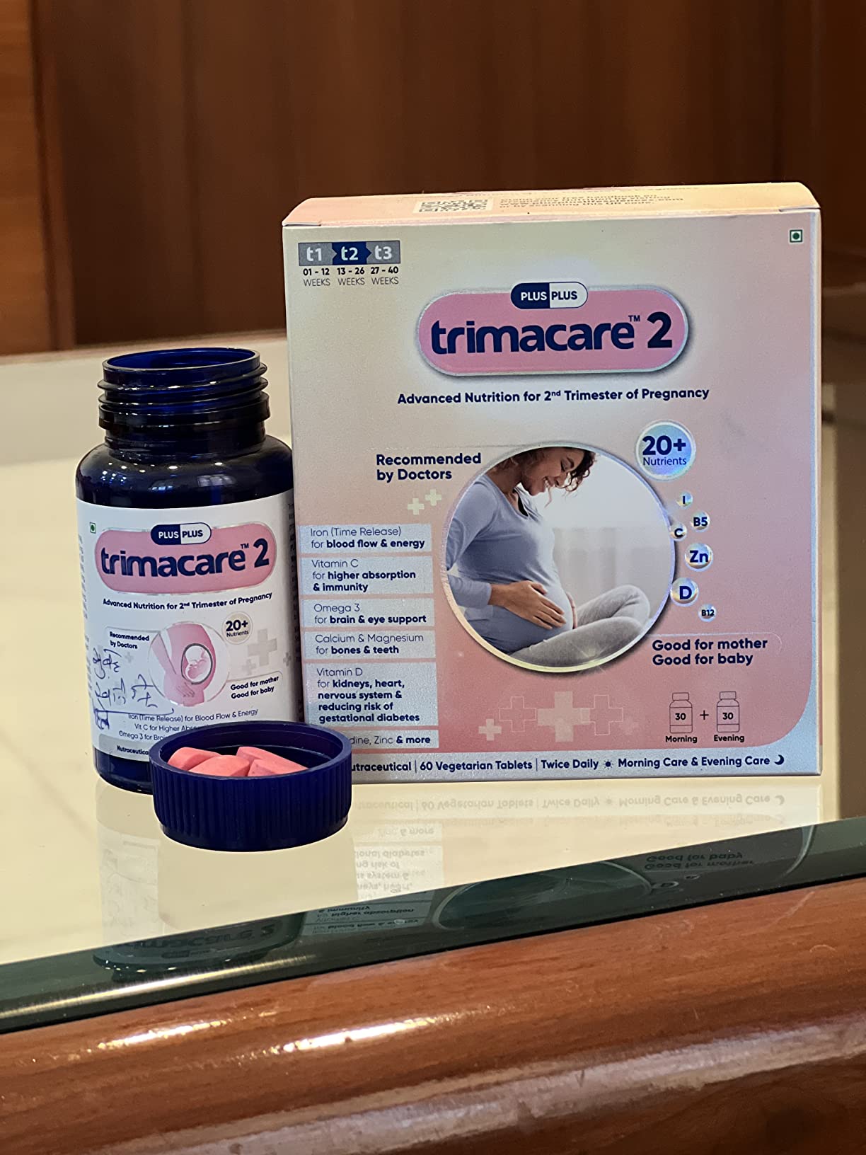 Trimacare 2 | Prenatal Multivitamin For Pregnancy | Iron, Calcium, Veg ...